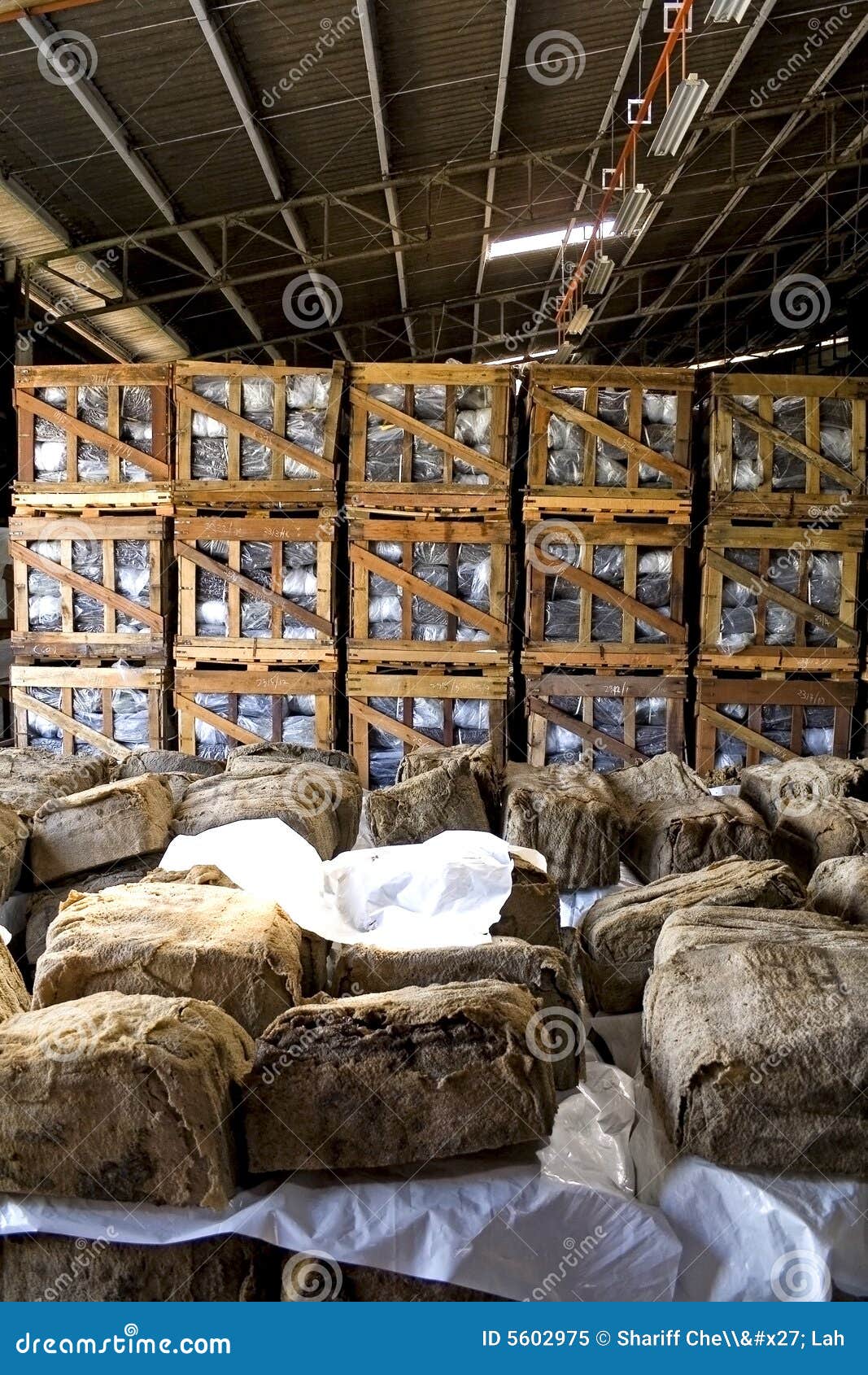 Rubber Bales in Warehouse stock image. Image of warehousing - 5602975