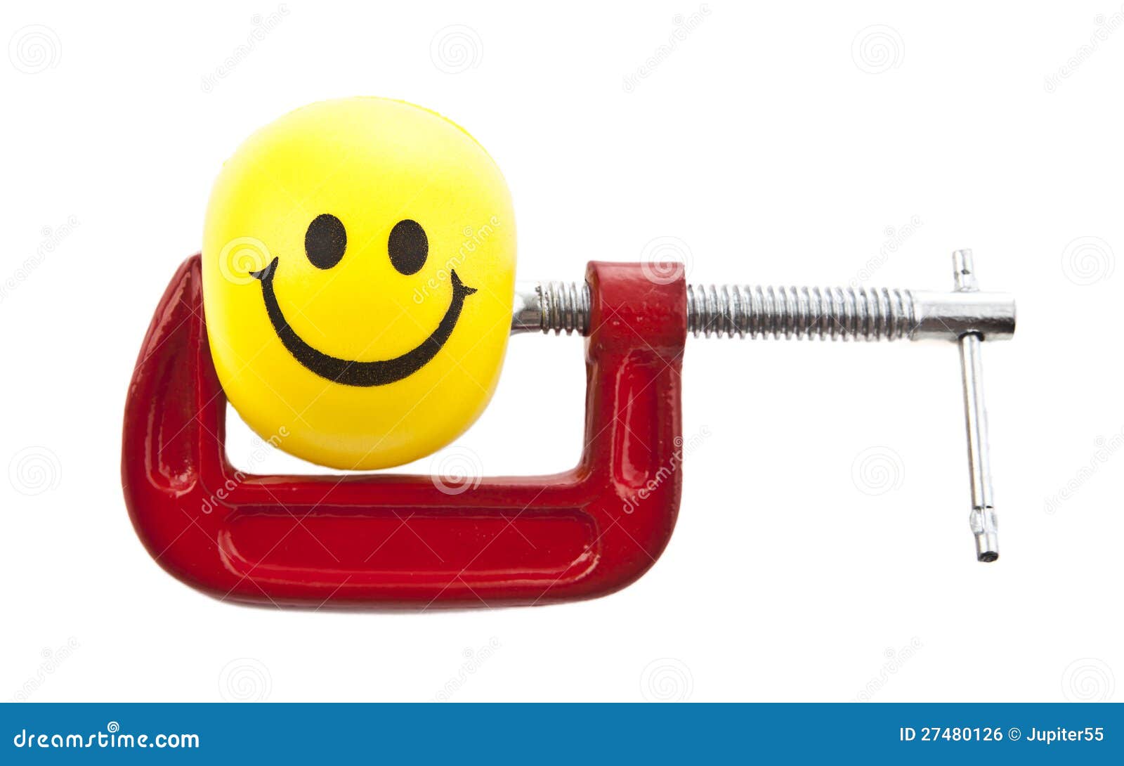 Rubber Ball with a Smiley Face Printed Stock Photo - Image of black ...