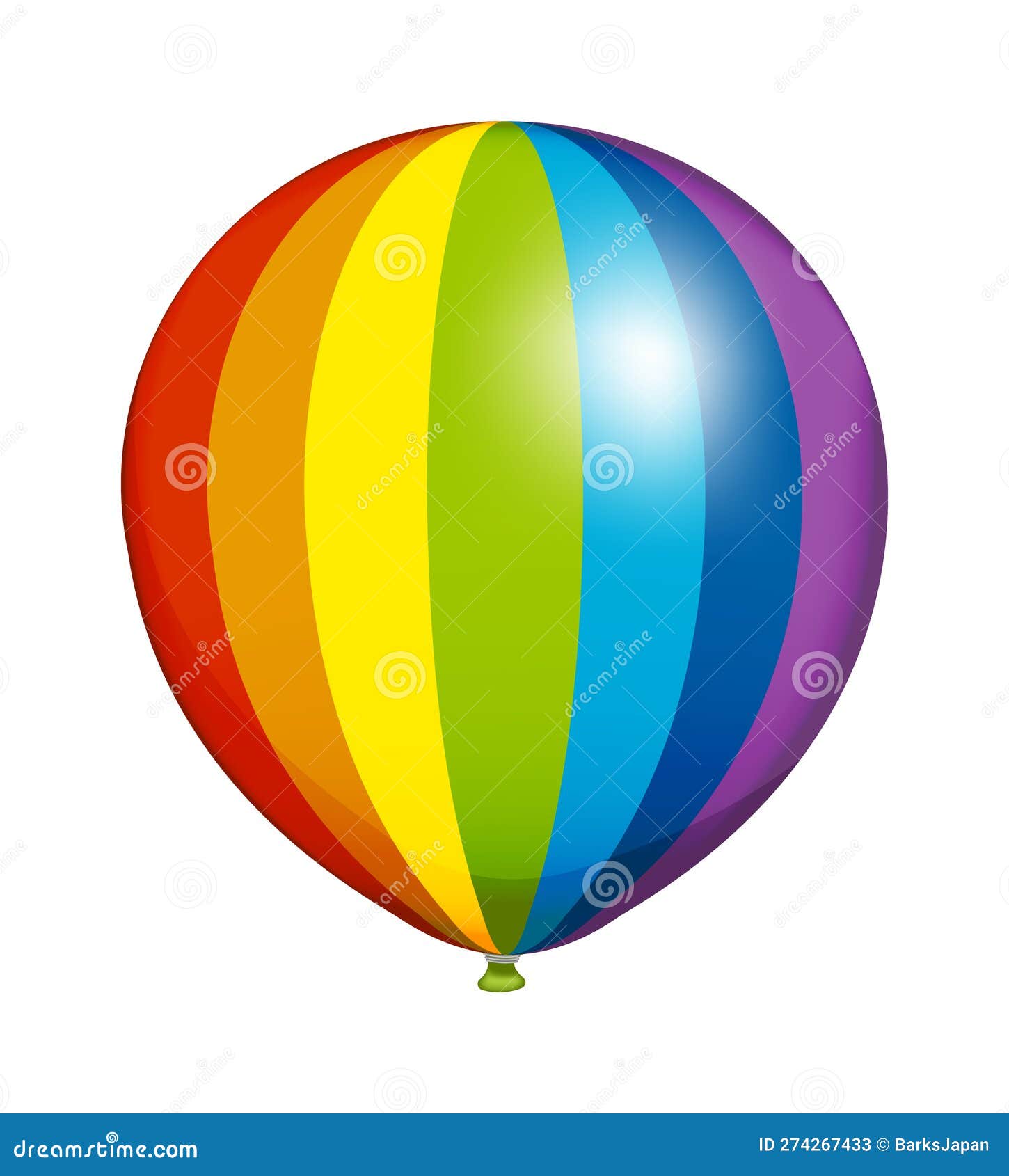 Rubber Balloon Illustration with Simple Pattern (realistic Stock Vector ...