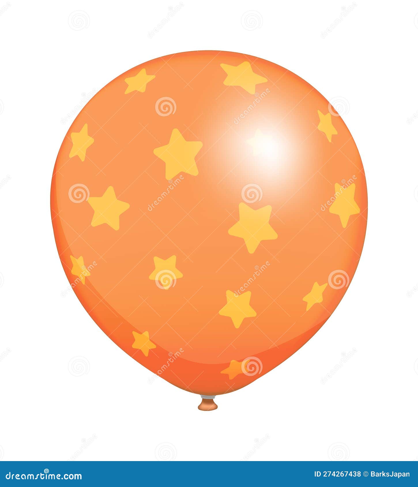 Rubber Balloon Illustration with Simple Pattern (realistic Stock Vector ...