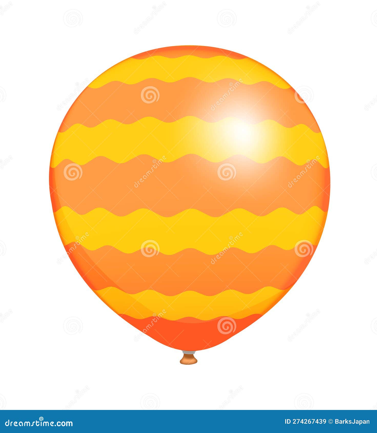 Rubber Balloon Illustration with Simple Pattern (realistic Stock Vector ...