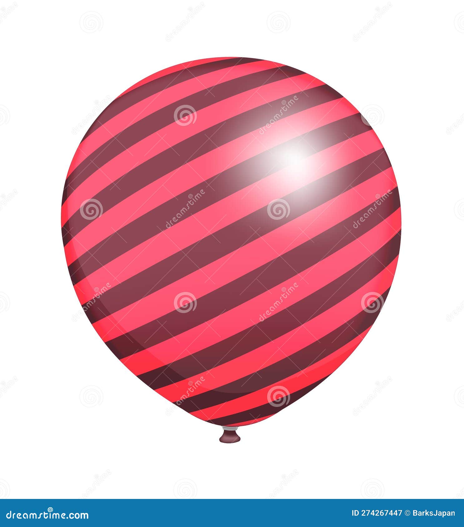 Rubber Balloon Illustration with Simple Pattern (realistic Stock Vector ...