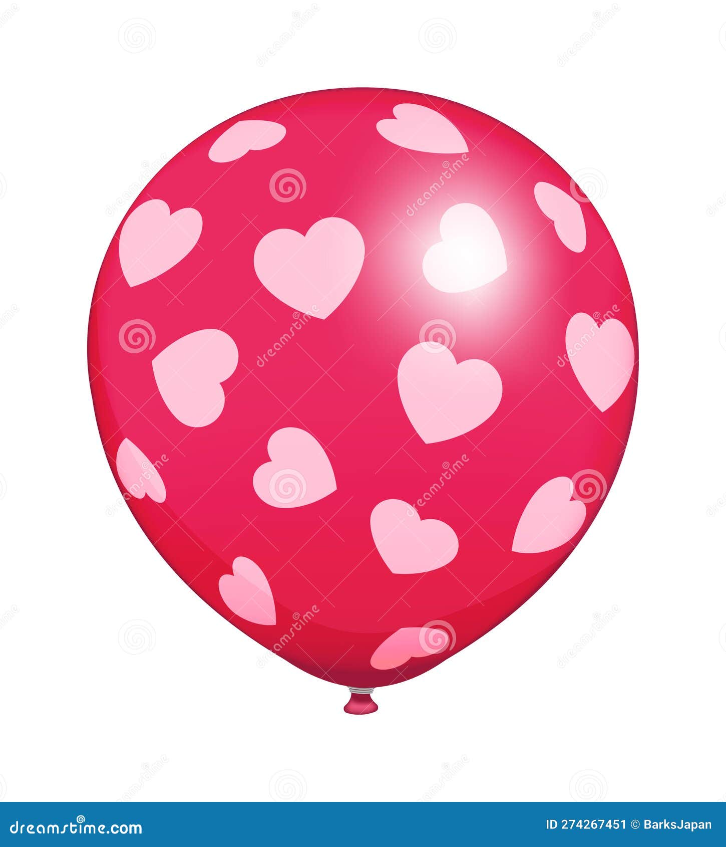 Rubber Balloon Illustration with Simple Pattern (realistic Stock Vector ...