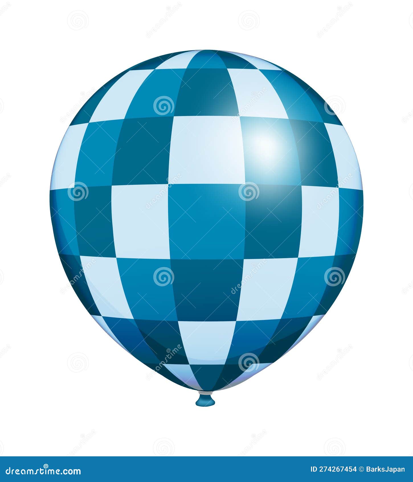 Rubber Balloon Illustration with Simple Pattern (realistic Stock Vector ...