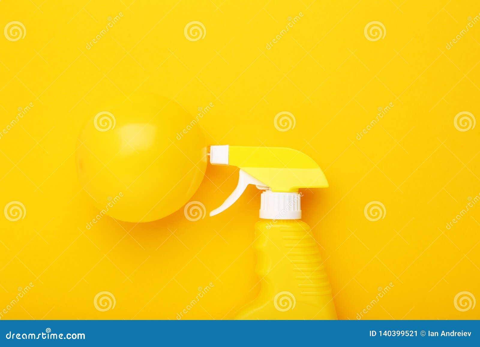 Balloon with spray bottle stock image. Image of abstract - 140399521
