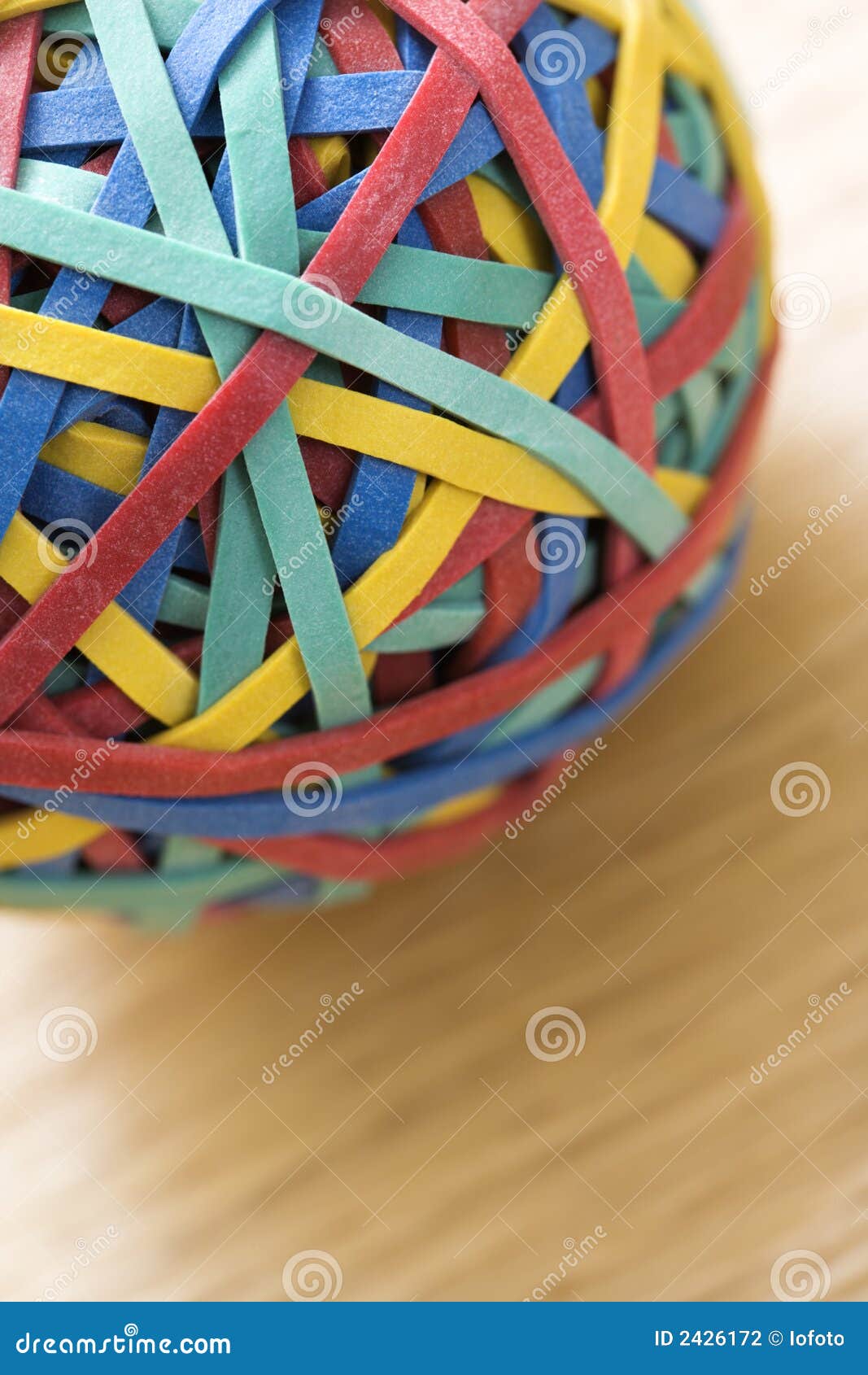 Rubber band ball. stock photo. Image of 070216m0264, vertical - 2426172