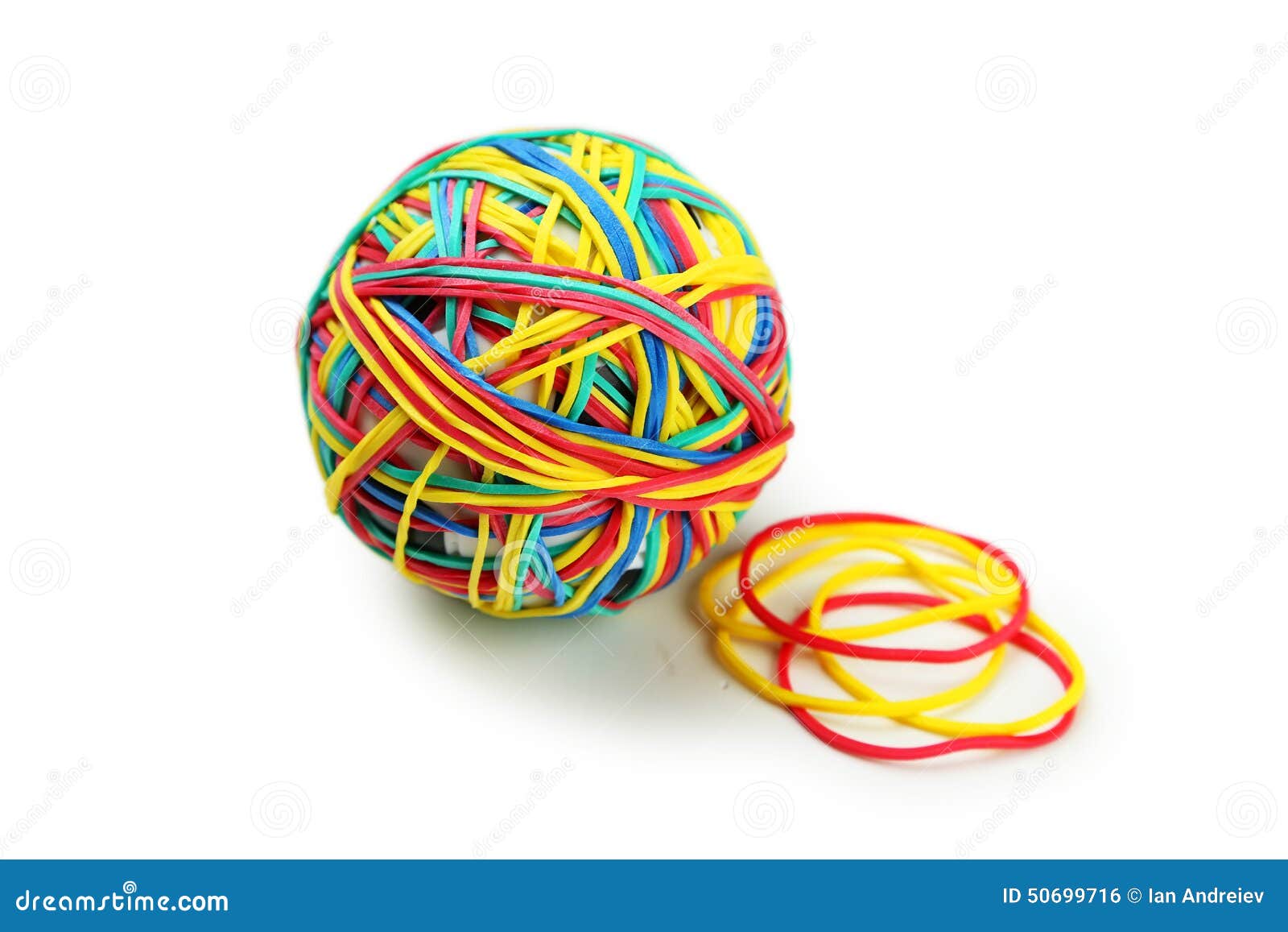 Rubber band ball stock photo. Image of colors, sphere - 50699716