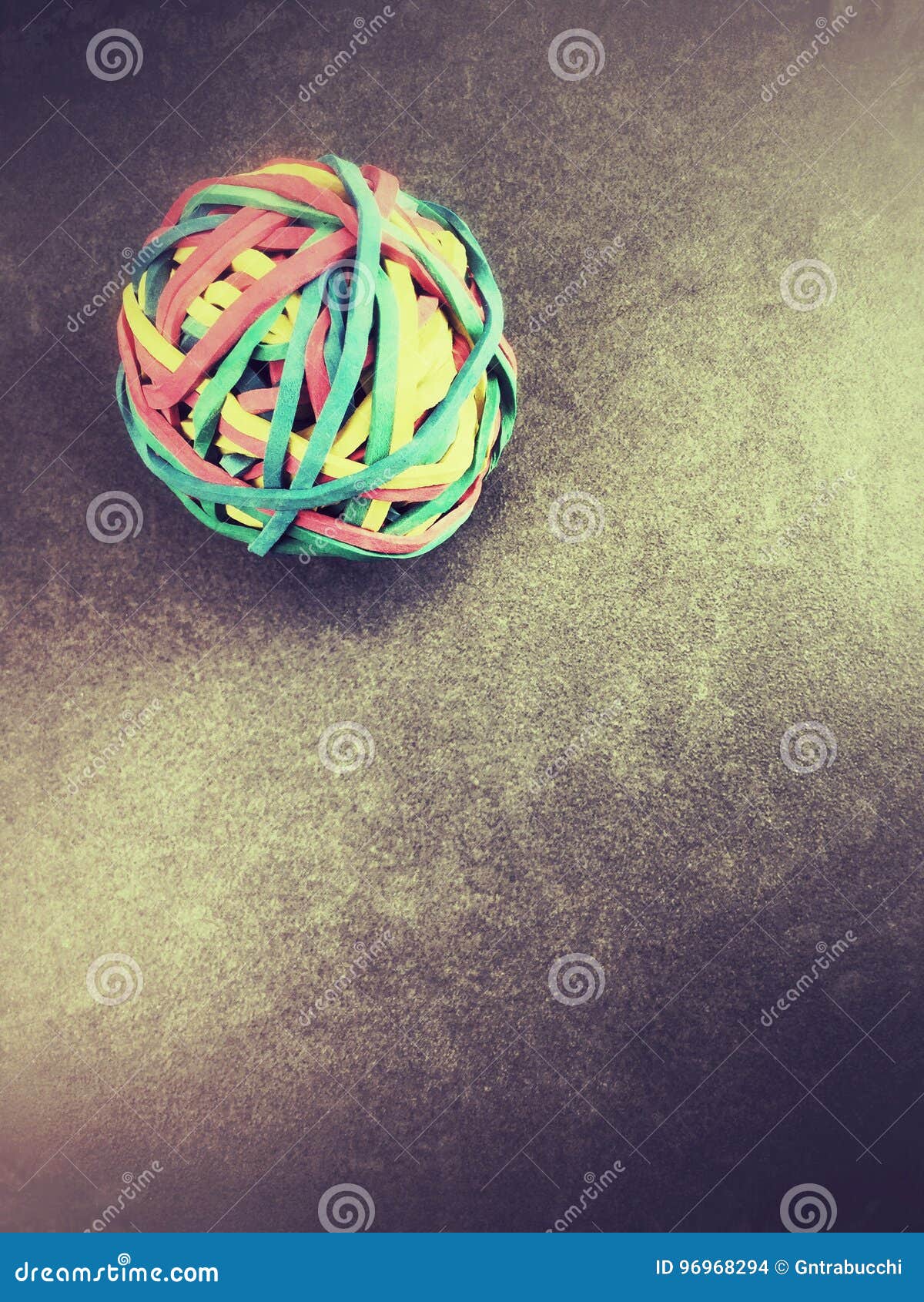 Rubber bands ball stock photo. Image of vintage, life - 96968294