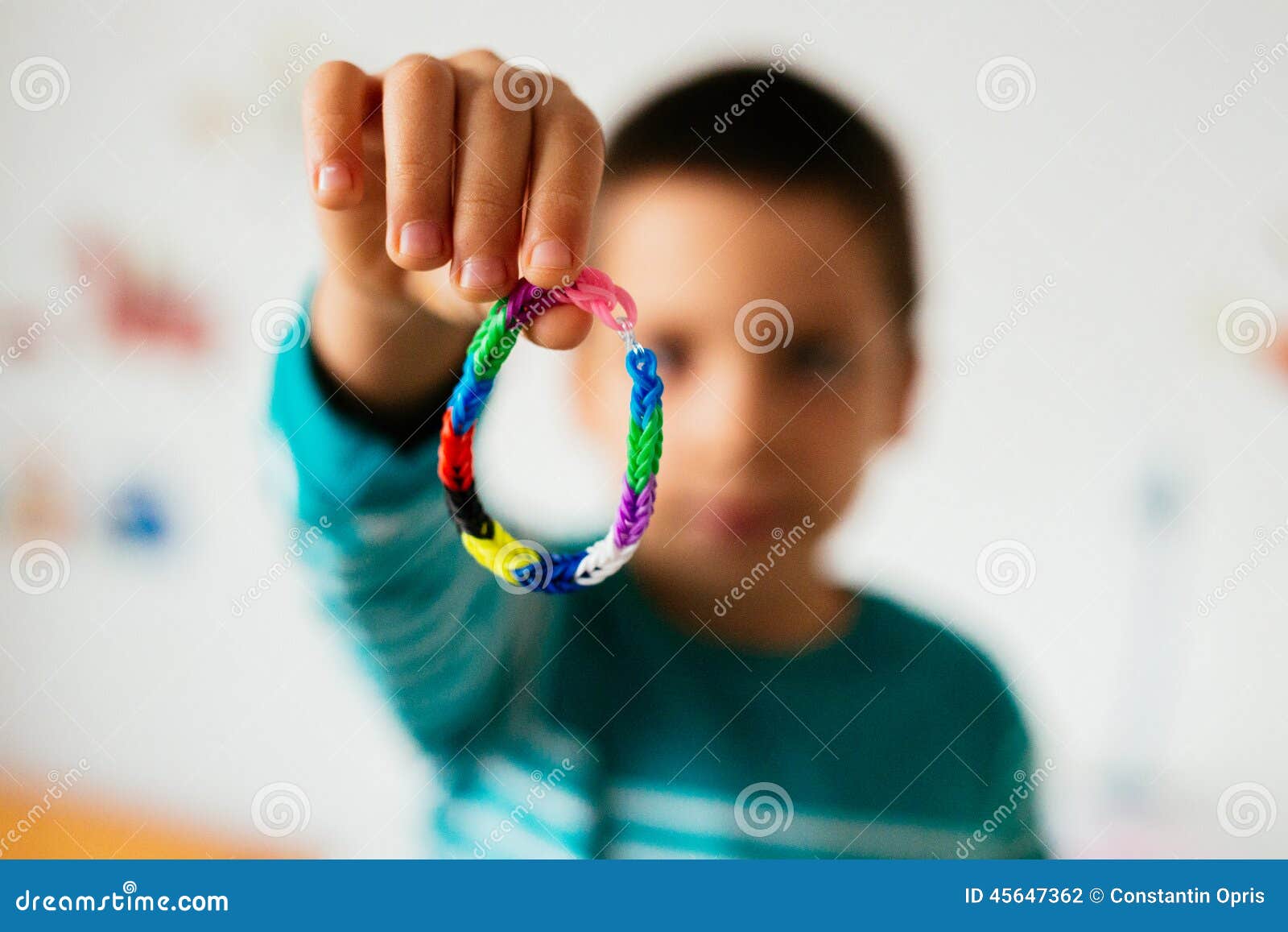 Rubber bands bracelet stock photo. Image of group, hand - 45647362