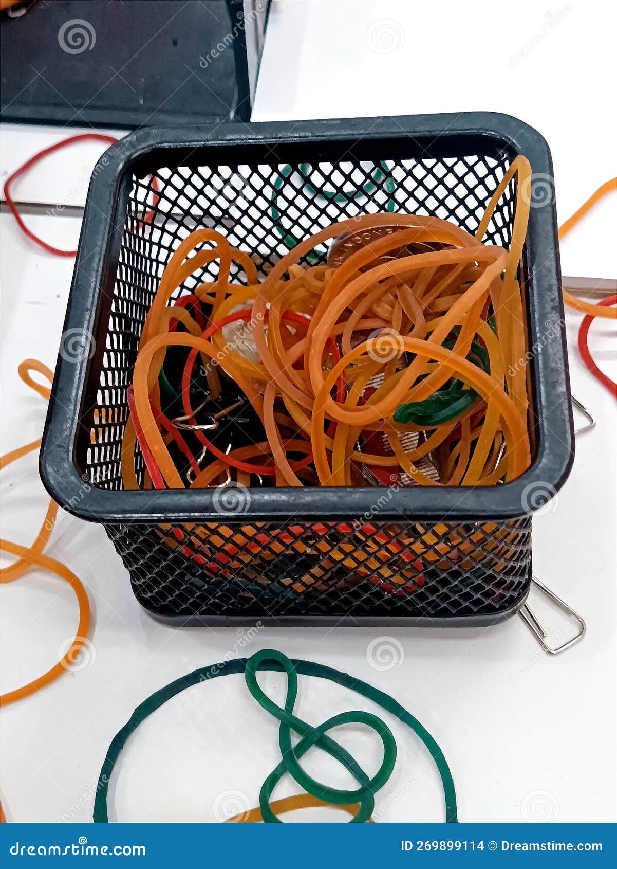 Rubber Bands in a Very Messy Workplace Stock Photo - Image of messy ...