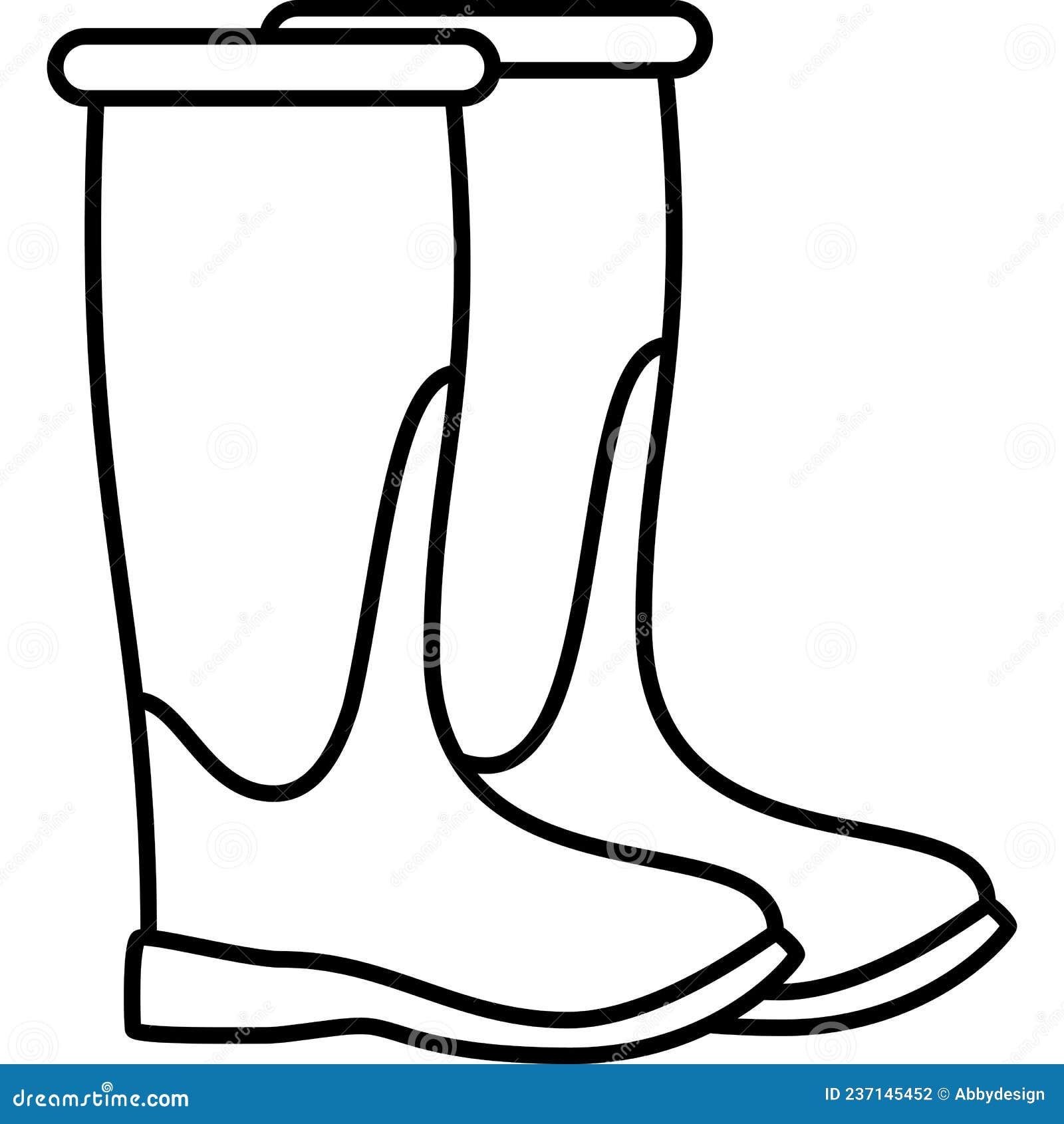 Gumboot Outline