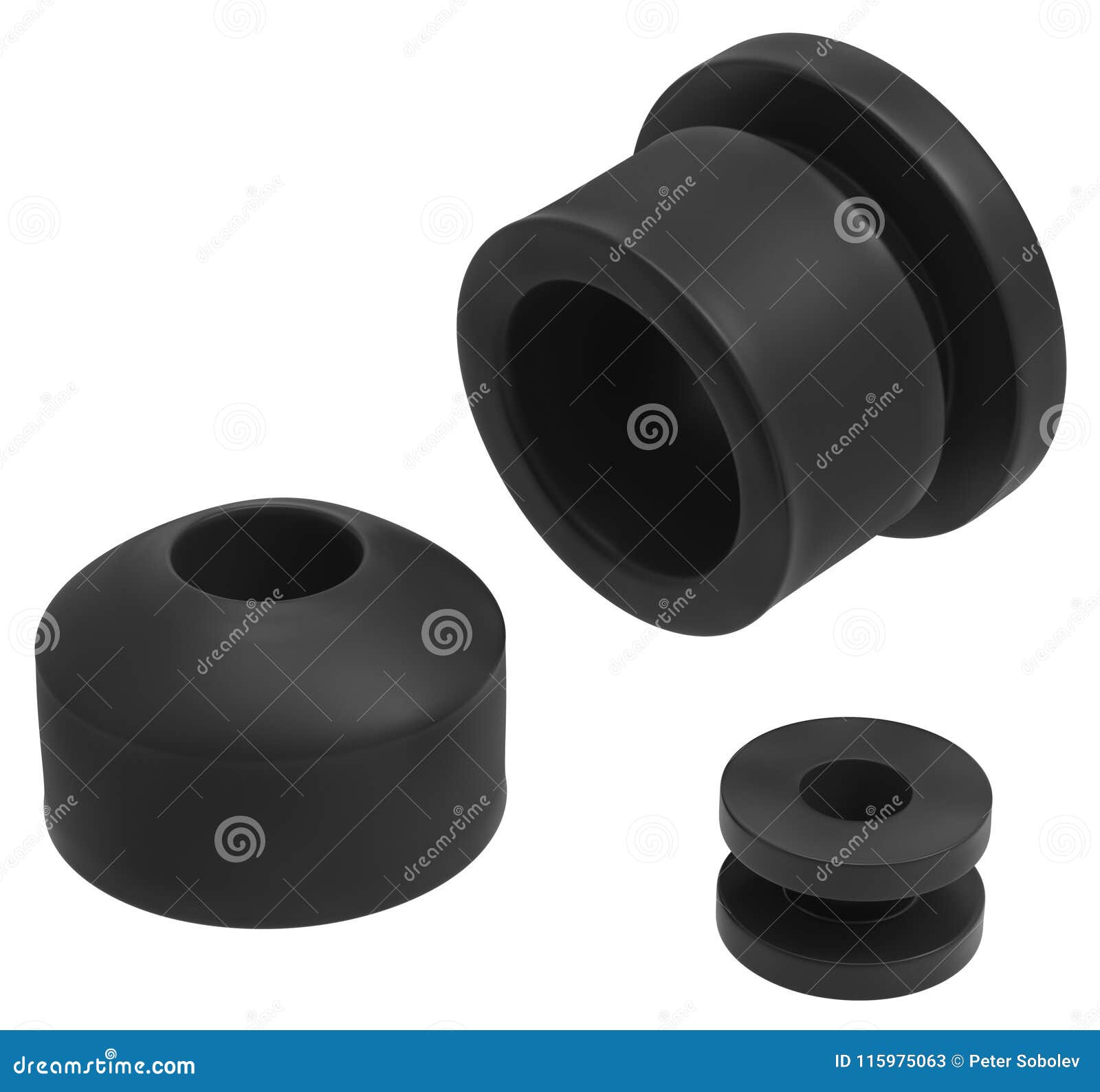 Rubber bushings stock image. Image of rubber, industry - 115975063