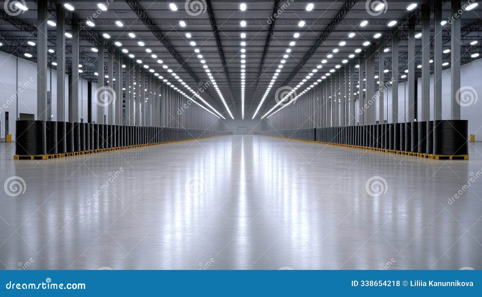 Rubber Cables on Wheels are Organized and Ready for Shipment in a ...