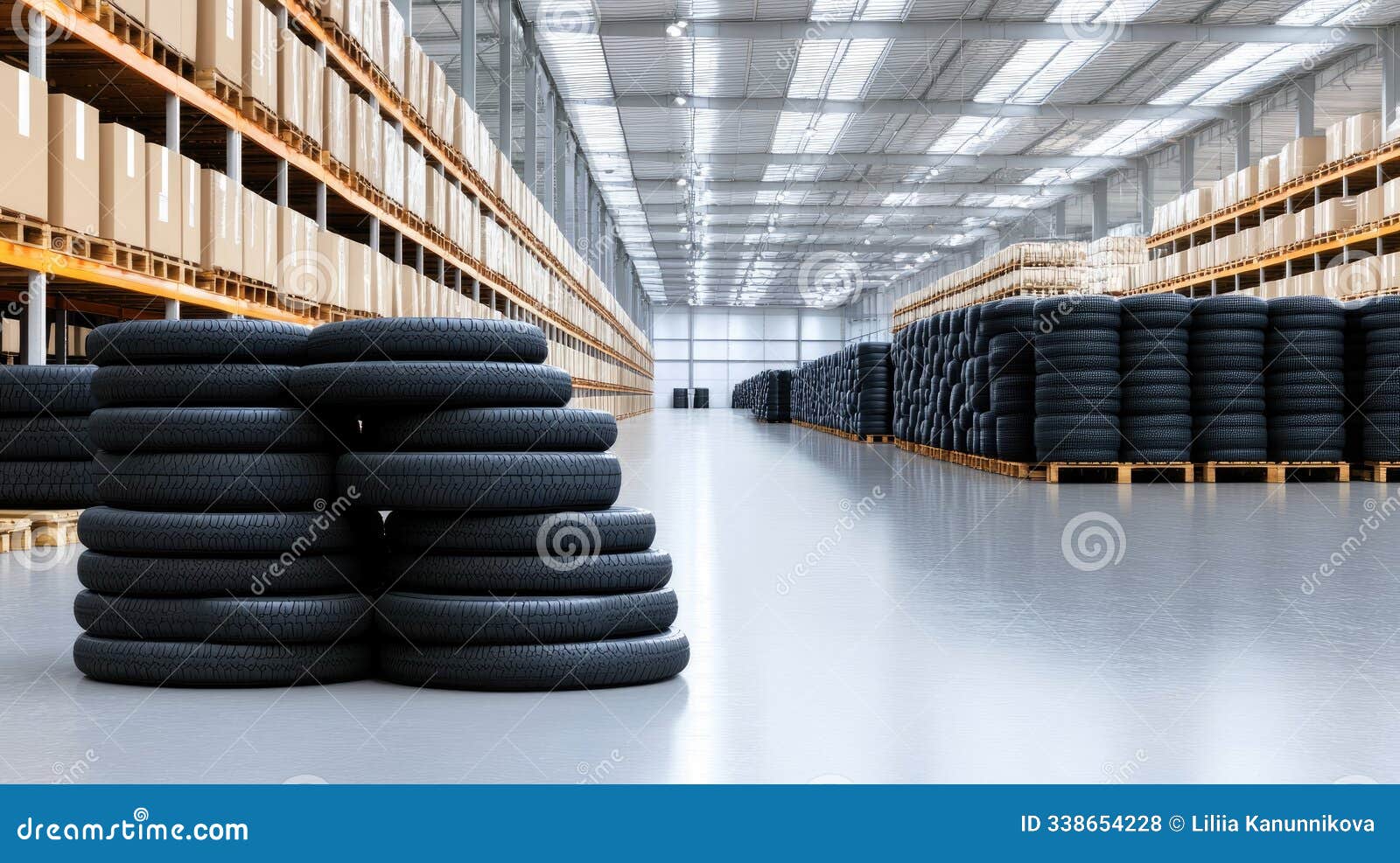 Rubber Cables on Wheels are Organized and Ready for Shipment in a ...
