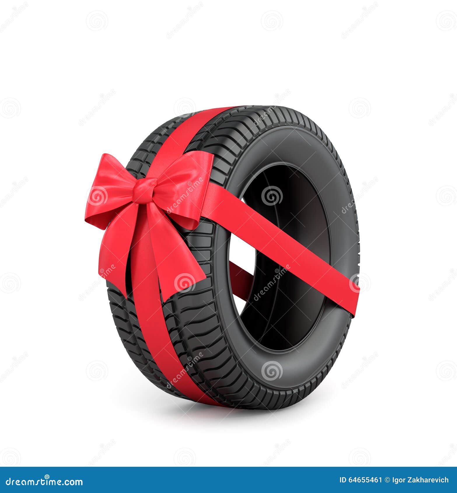 Tire With Ribbon Royalty-Free Stock Photo | CartoonDealer.com #22208487