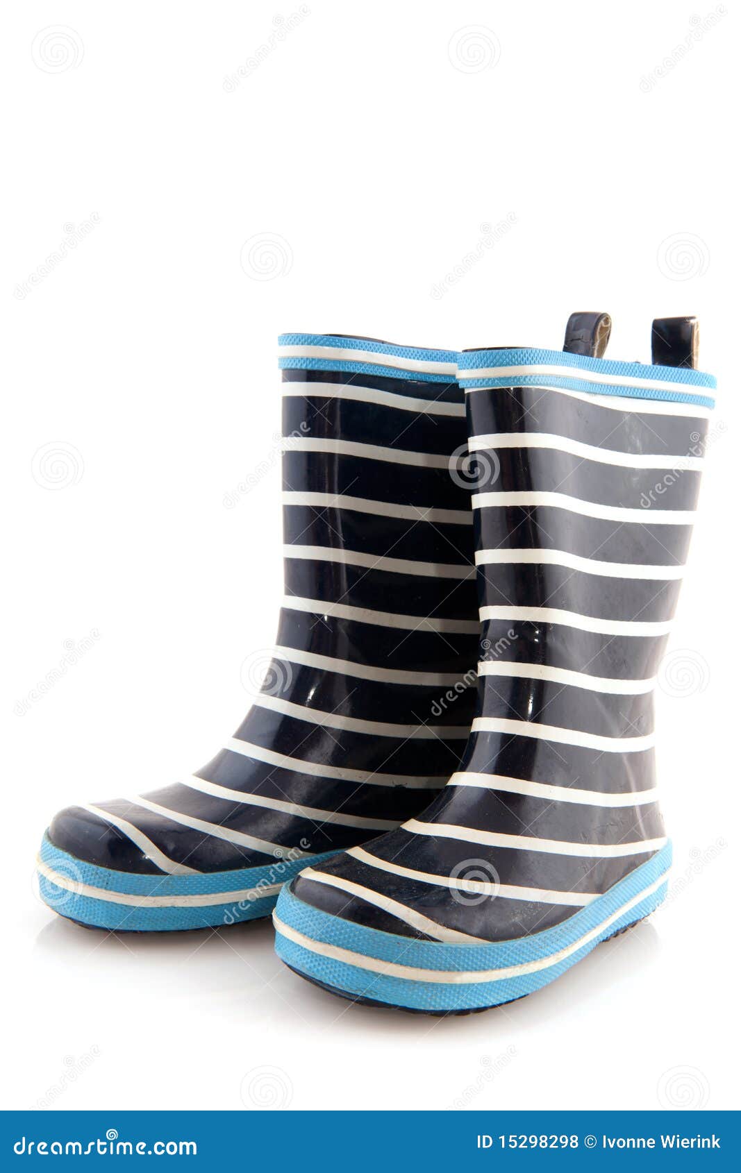 Rubber child boots stock photo. Image of child, striped - 15298298
