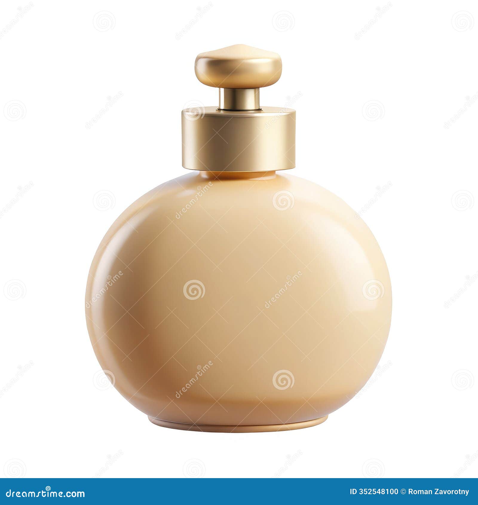 Beige Rubber Clay Perfume Bottle Isolated on Standard Scale with Focus ...