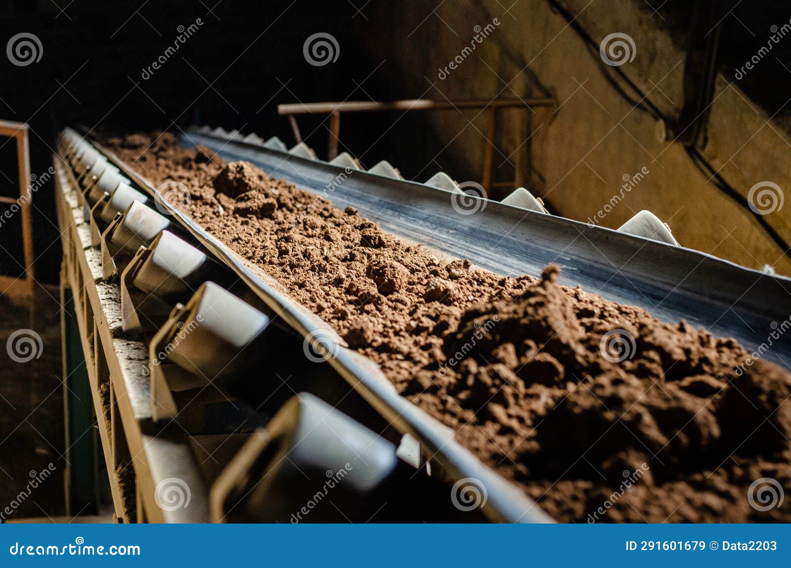 Conveyor belt on workshop stock image. Image of grey - 291601679