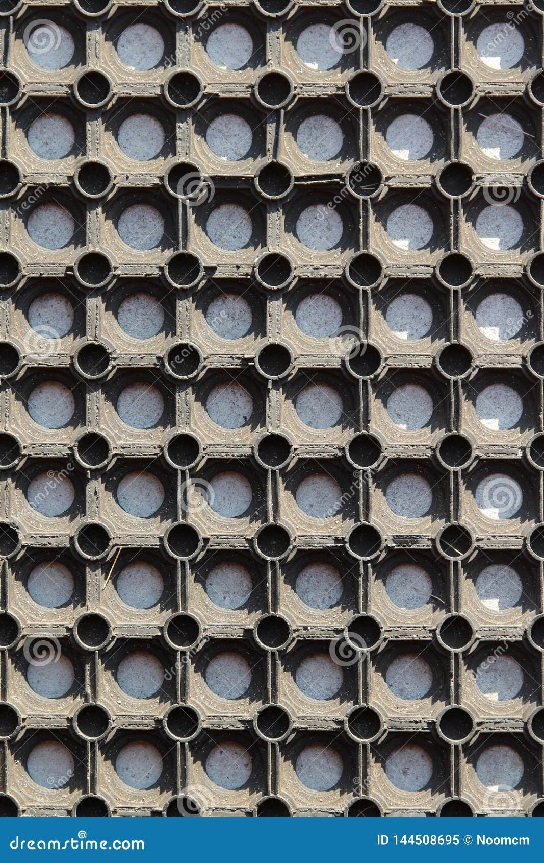 Rubber Doormat Dotted Pattern Texture Background Stock Image - Image of ...