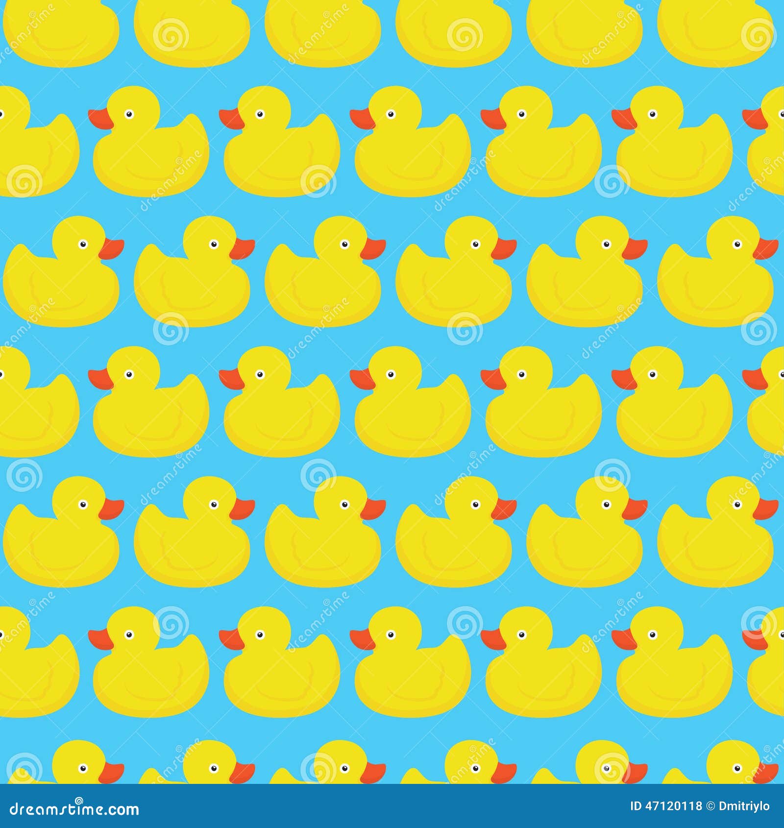 Rubber duck blue pattern stock vector. Illustration of child - 47120118
