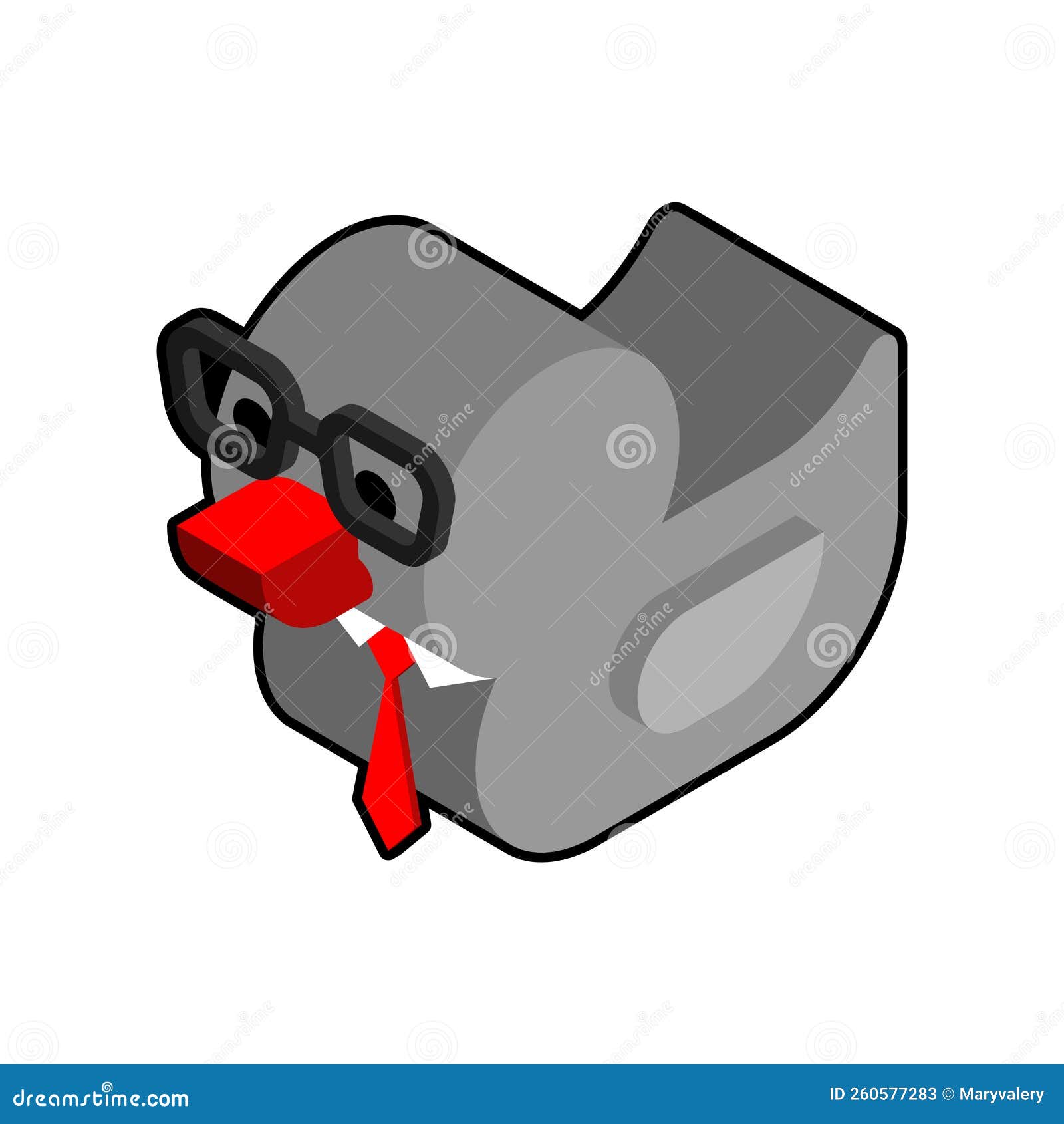 Rubber Duck Businessman. Rubber Duck Manager Stock Vector ...