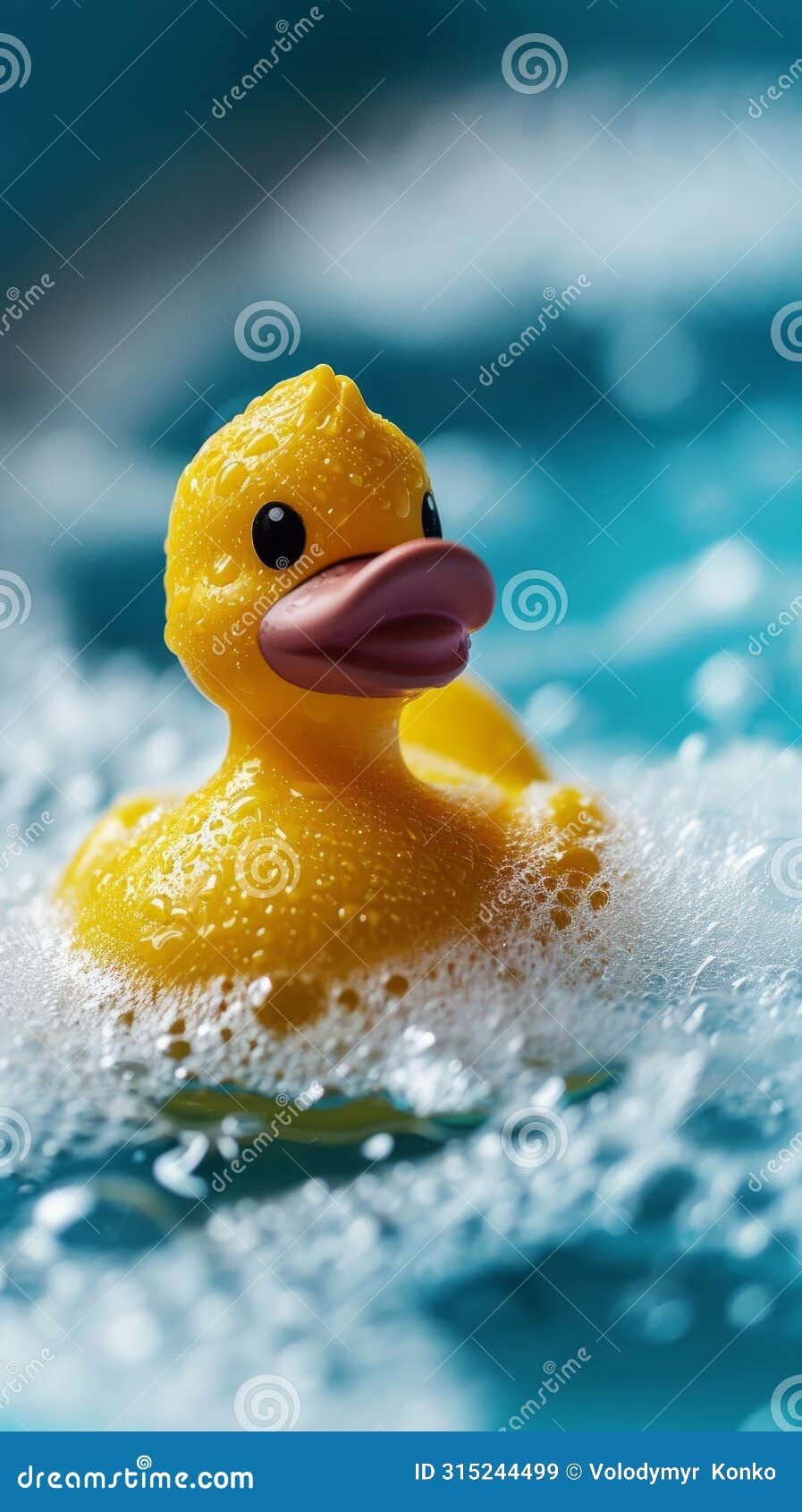 Rubber Duck Floating in Water Stock Image - Image of bath, pool: 315244499