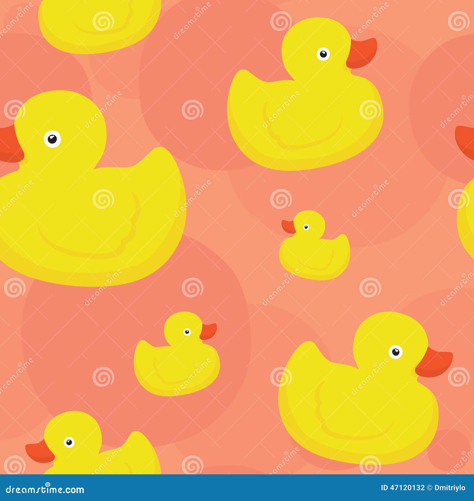 Rubber duck pink pattern stock vector. Illustration of swim - 47120132