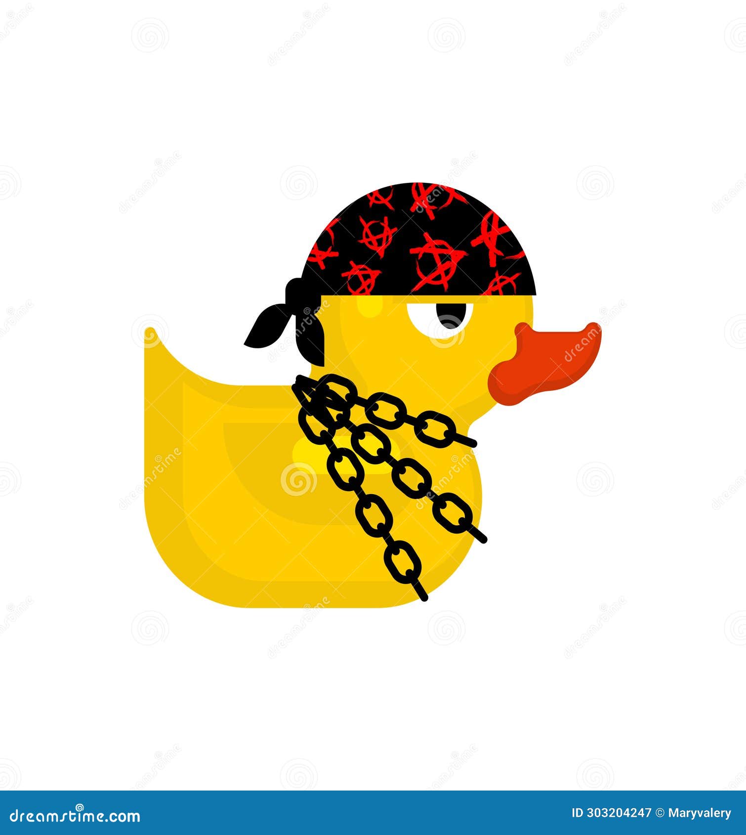Rubber Duck Punk. Duck Toy Punker Stock Vector - Illustration of style ...