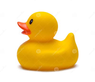 Rubber Duck Side View stock photo. Image of plastic - 166977898