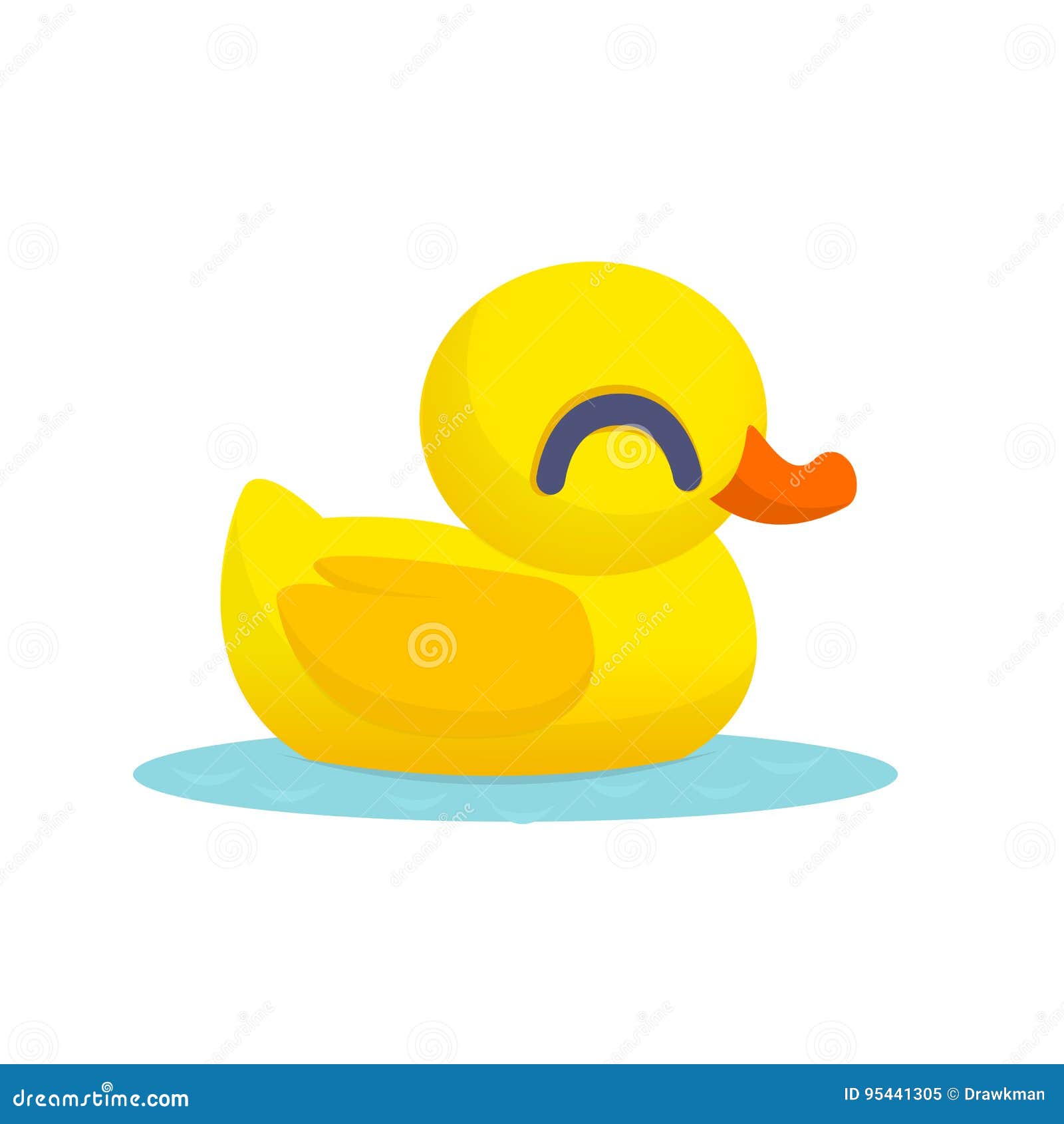 Rubber Duck Toy. Minimalistic Duck Cartoon Icon. Vector Illustration ... Rubber Duck Toy. Minimalistic Duck Cartoon Icon. Vector Illustration ...