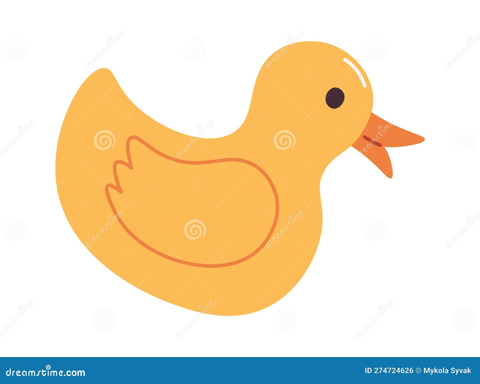Rubber Duck Toy stock vector. Illustration of bathroom - 274724626
