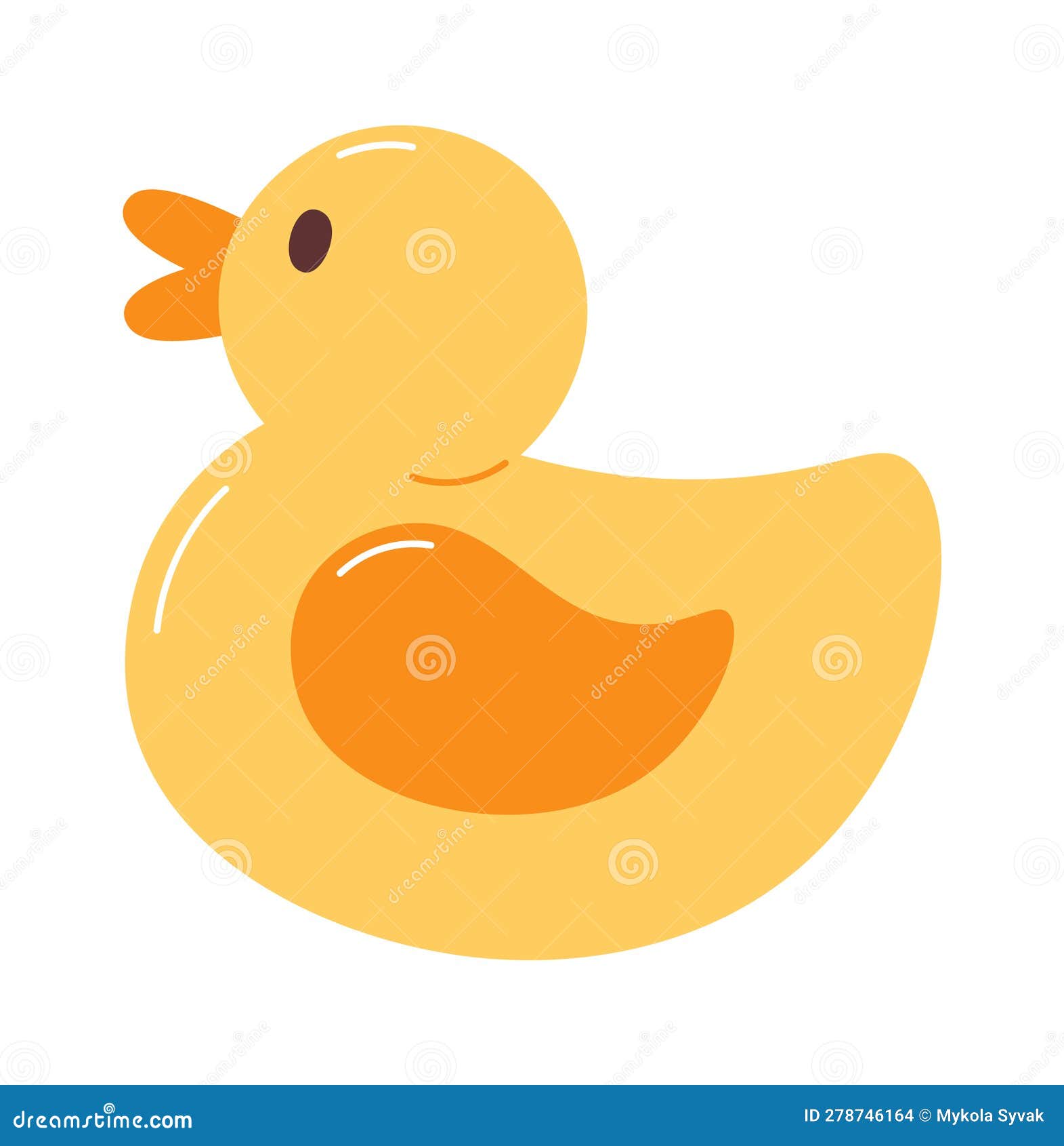 Rubber Duck Toy stock illustration. Illustration of isolated - 278746164