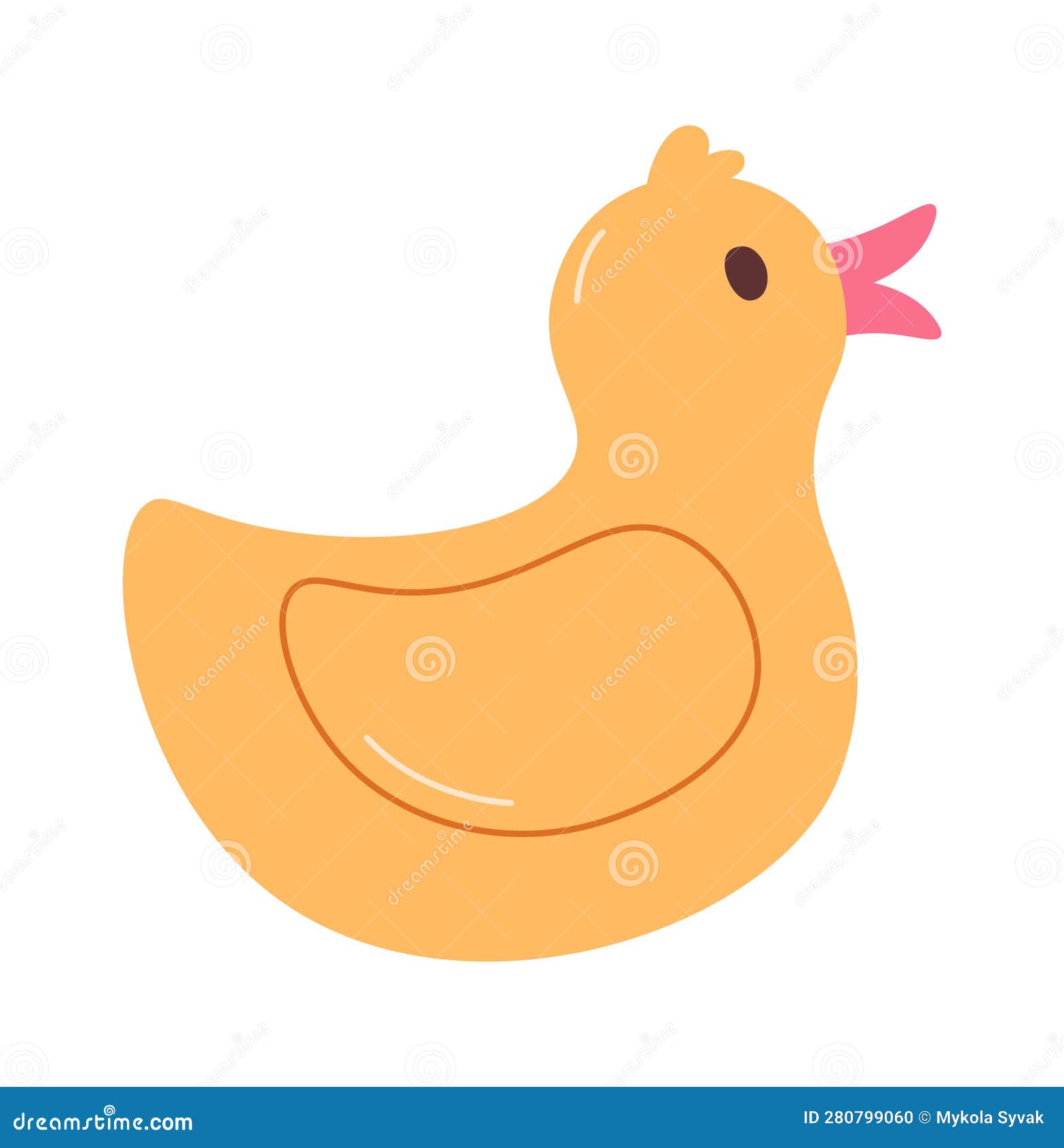 Rubber Duck Toy stock vector. Illustration of animal - 280799060