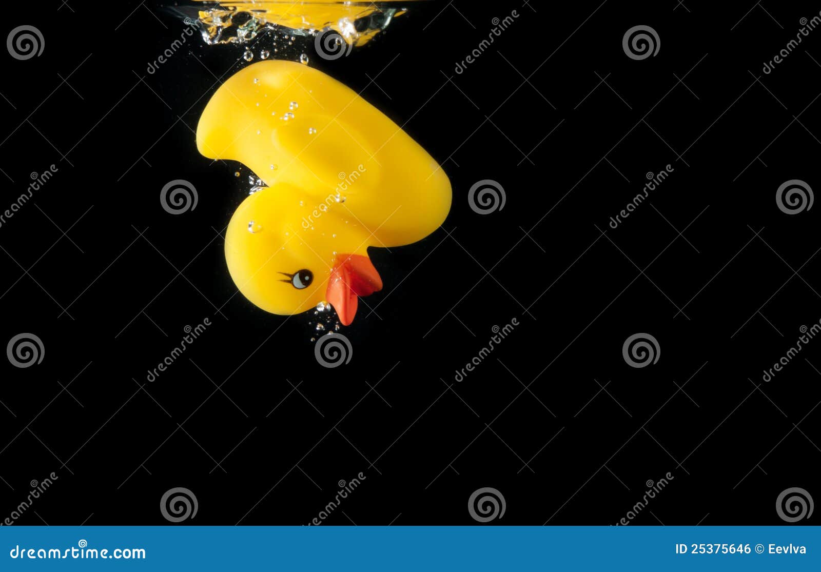 Rubber Duck with Water and Splash. Stock Photo - Image of clear, ball ...
