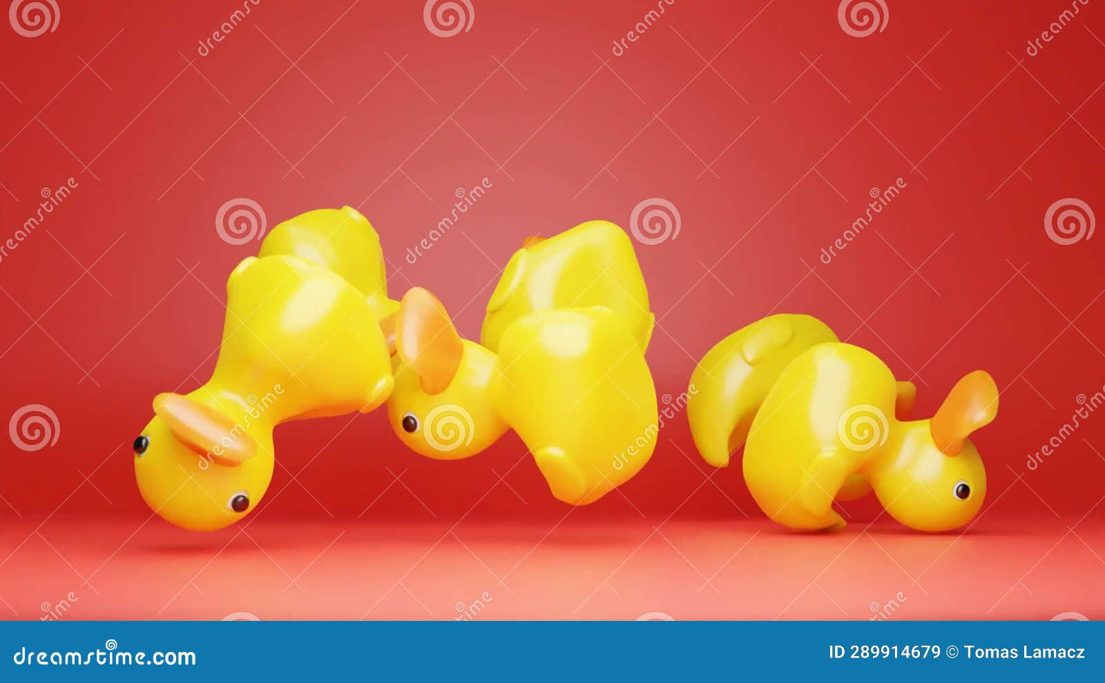 Rubber Ducks Falling, Crazy 3d Animation Stock Video - Video of falling ...