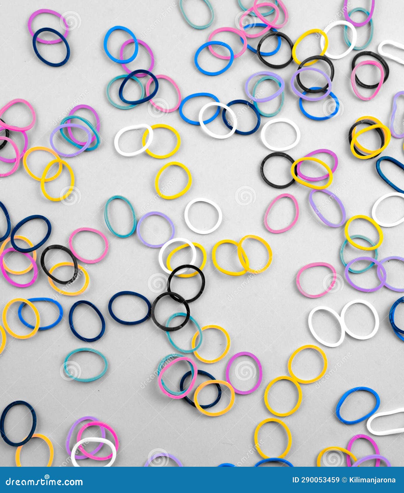 Rubber Elastic Bands Circular Pastel Colors Abstract Texture Background ...