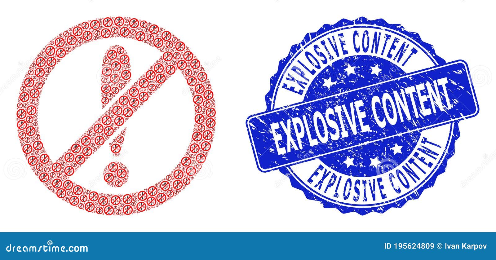 Rubber Explosive Content Round Watermark and Recursive Forbidden ...