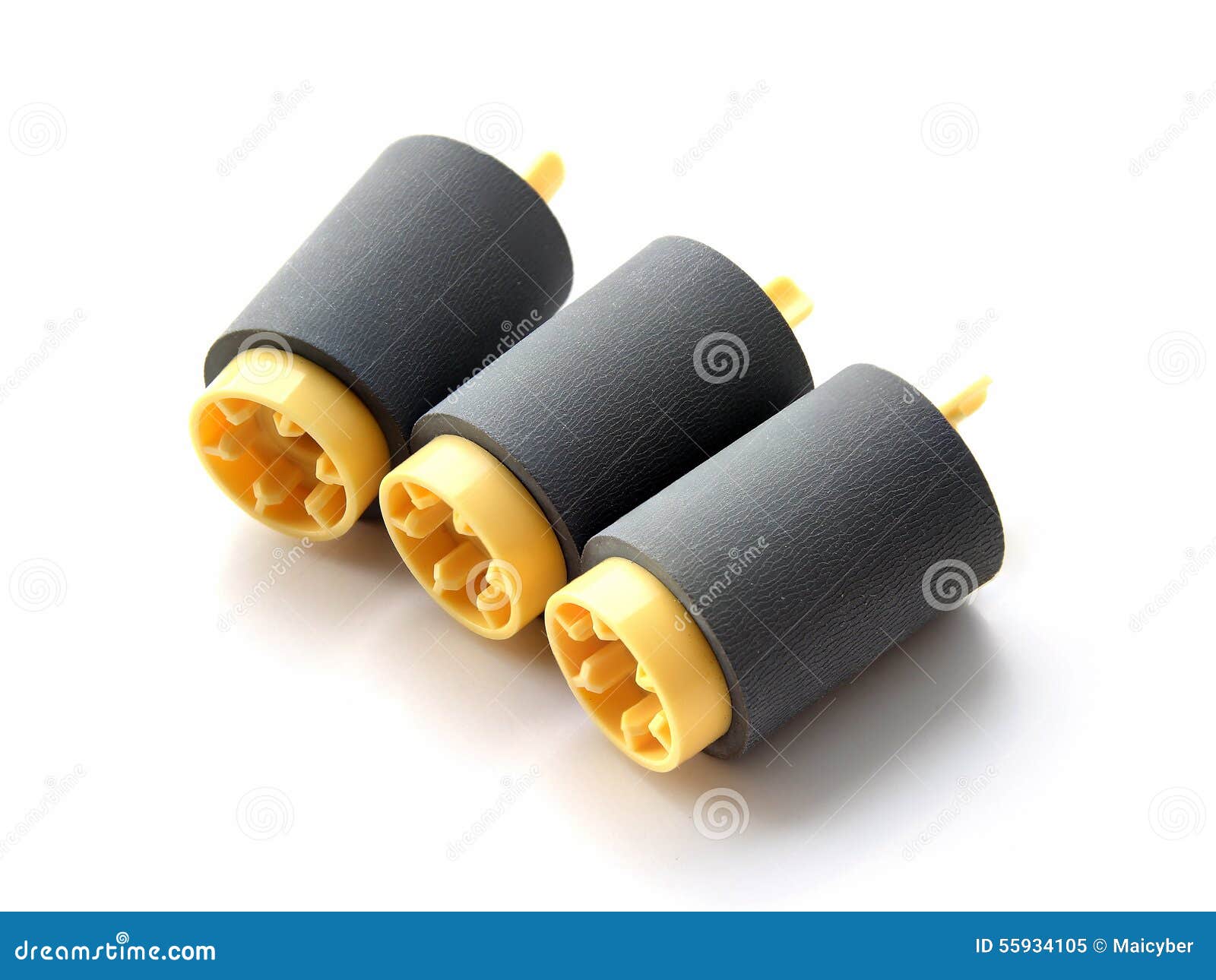 Rubber Feed Roll for Paper Feed Stock Image - Image of copy, machine ...