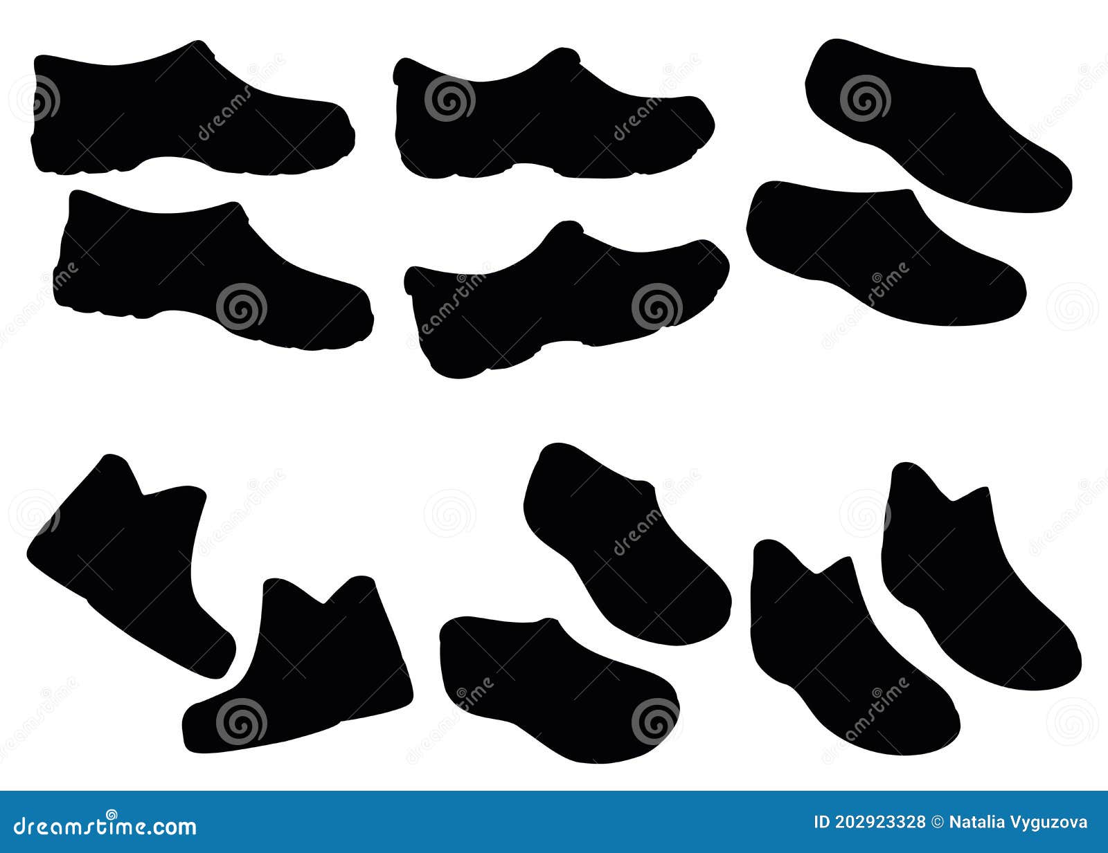 Rubber Galoshes In The Set Vector Illustration | CartoonDealer.com ...