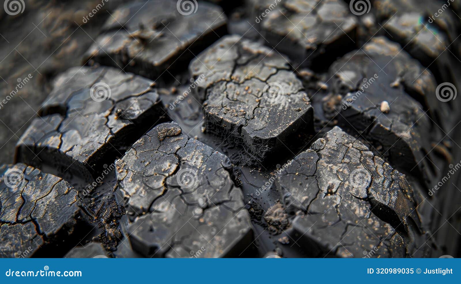 A Rubber Grip with a Weathered Appearance Displaying Deep Creases and ...