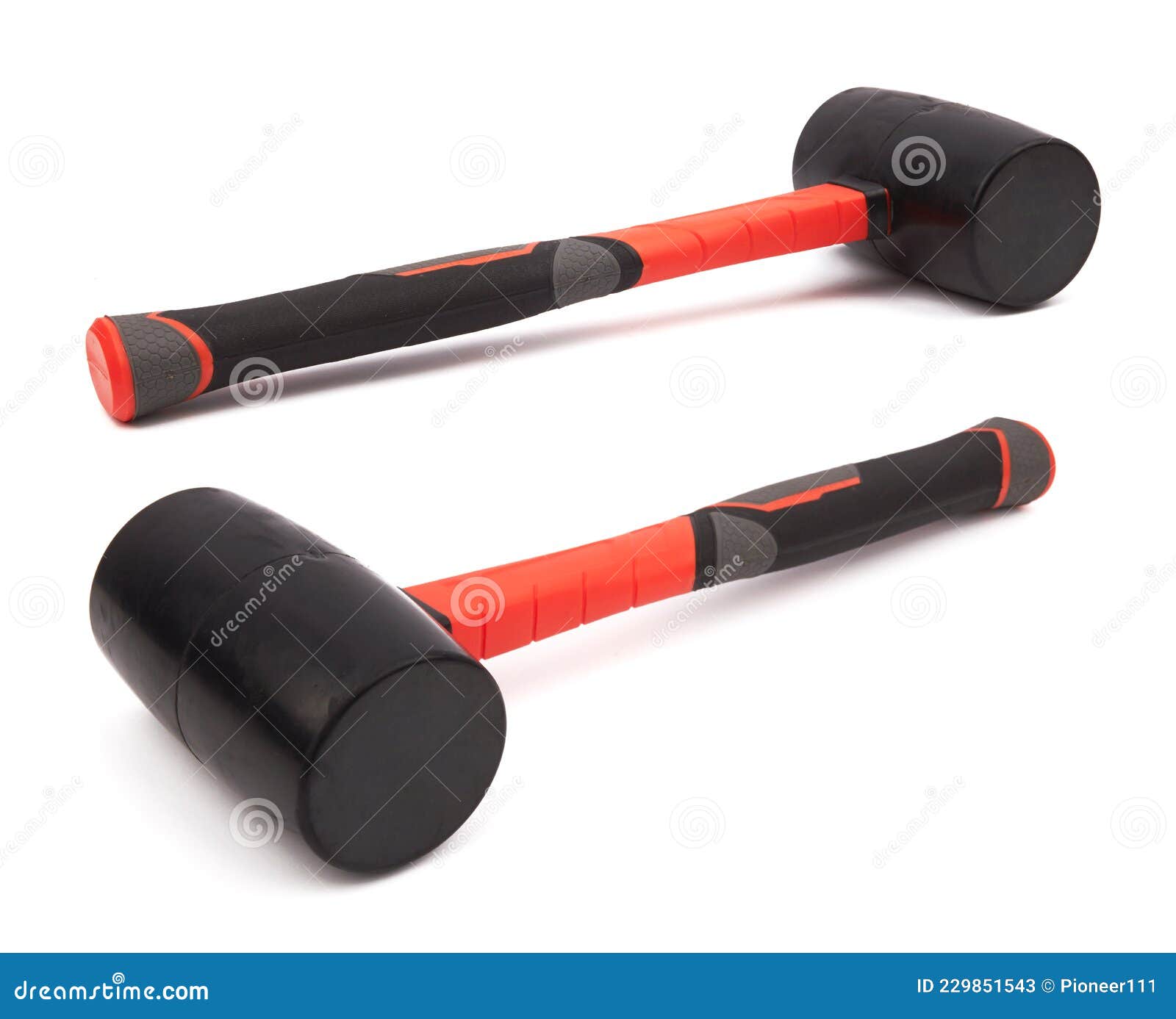Rubber hammer isolated stock image. Image of tools, handle - 229851543