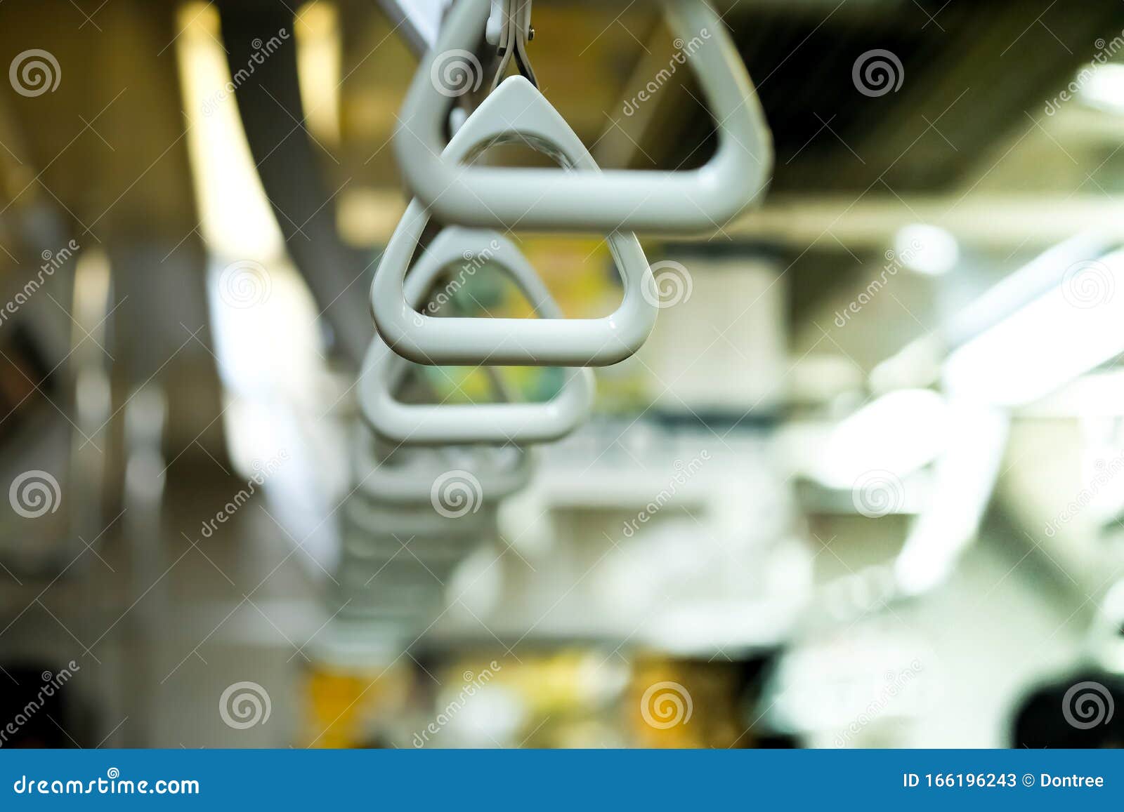 Rubber Handle Loops for Passengers Stock Image - Image of handle, metro ...