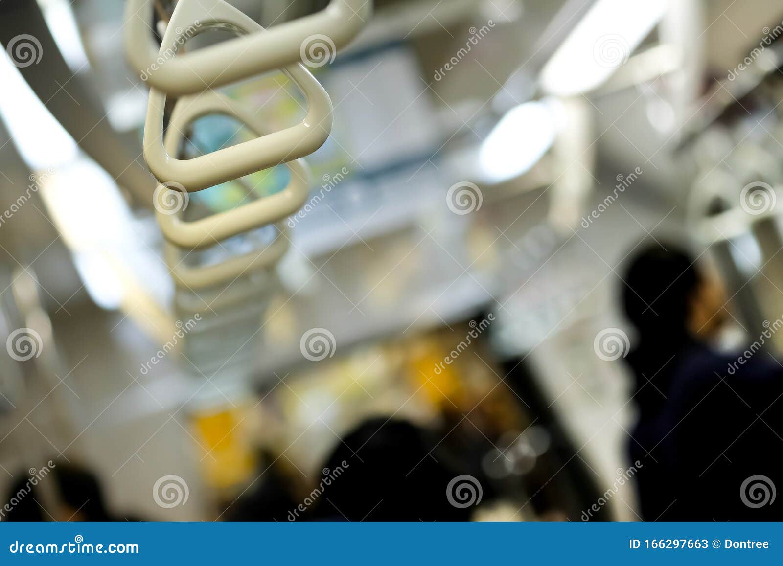 Rubber Handle Loops for Passengers Stock Image - Image of passenger ...