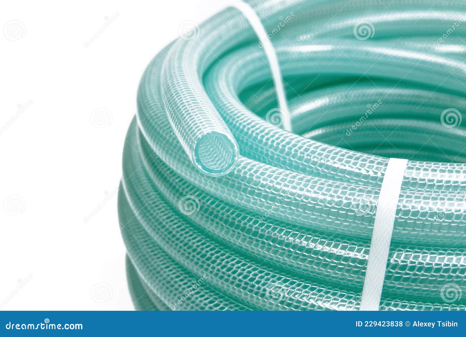 A Rubber Hose Wrapped in a Bobbin and Fastened with a Plastic Lock ...