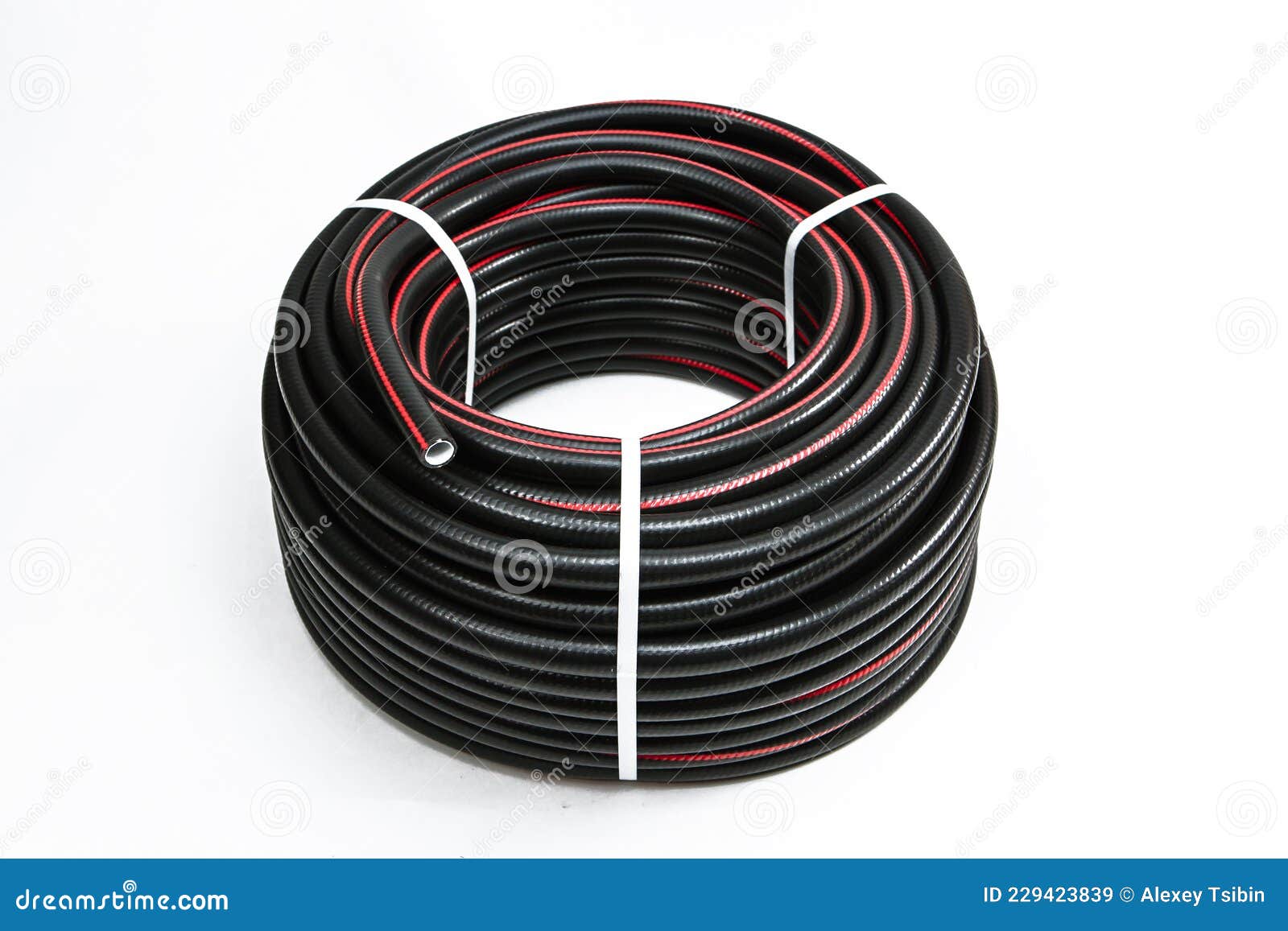 A Rubber Hose Wrapped in a Bobbin and Fastened with a Plastic Lock ...