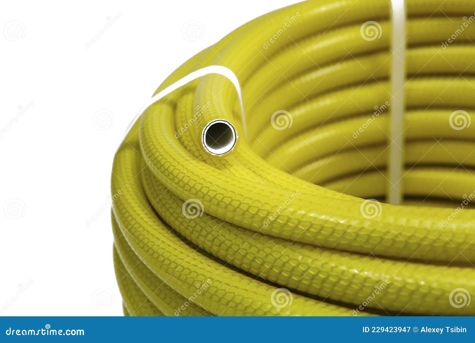 A Rubber Hose Wrapped in a Bobbin and Fastened with a Plastic Lock ...
