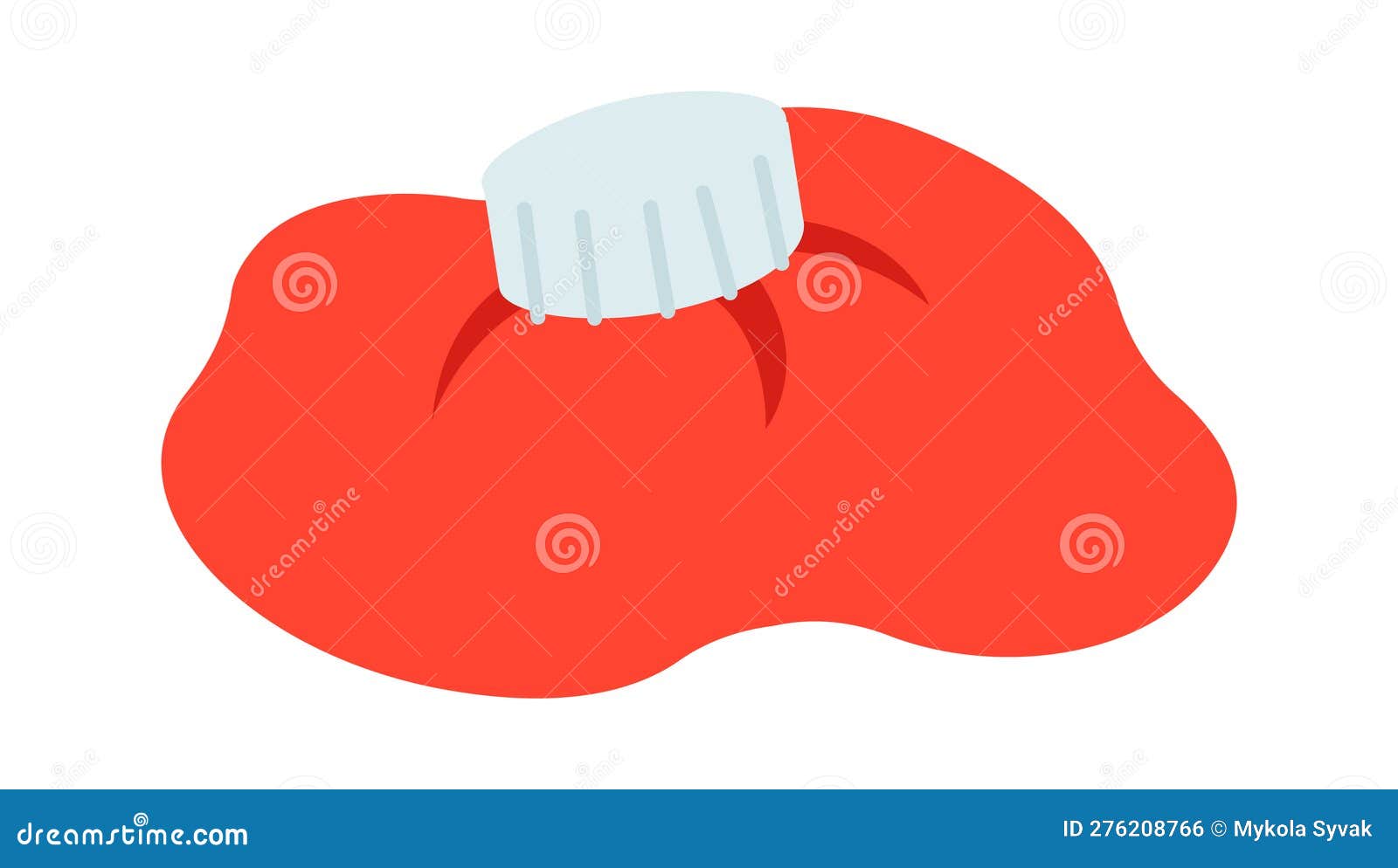 Rubber Hot Water Heating Pad Stock Vector - Illustration of treatment ...