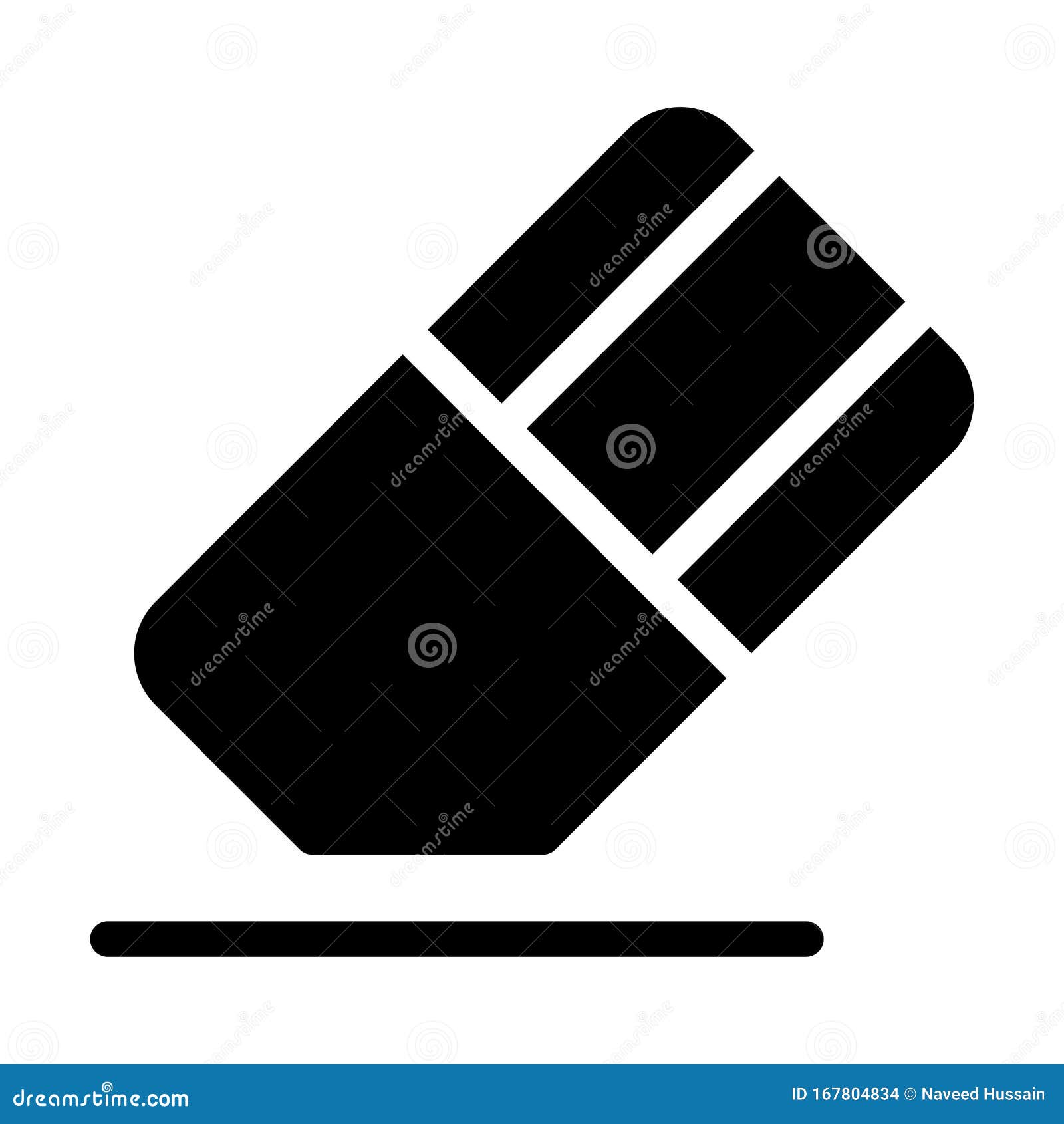 Rubber Vector Glyph Flat Icon Stock Illustration - Illustration of ...
