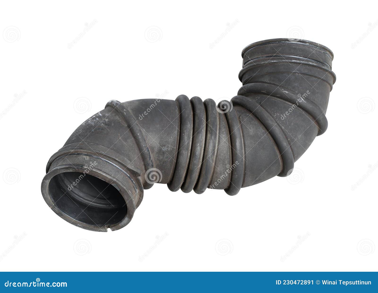 Rubber intake hose stock image. Image of flexibility - 230472891