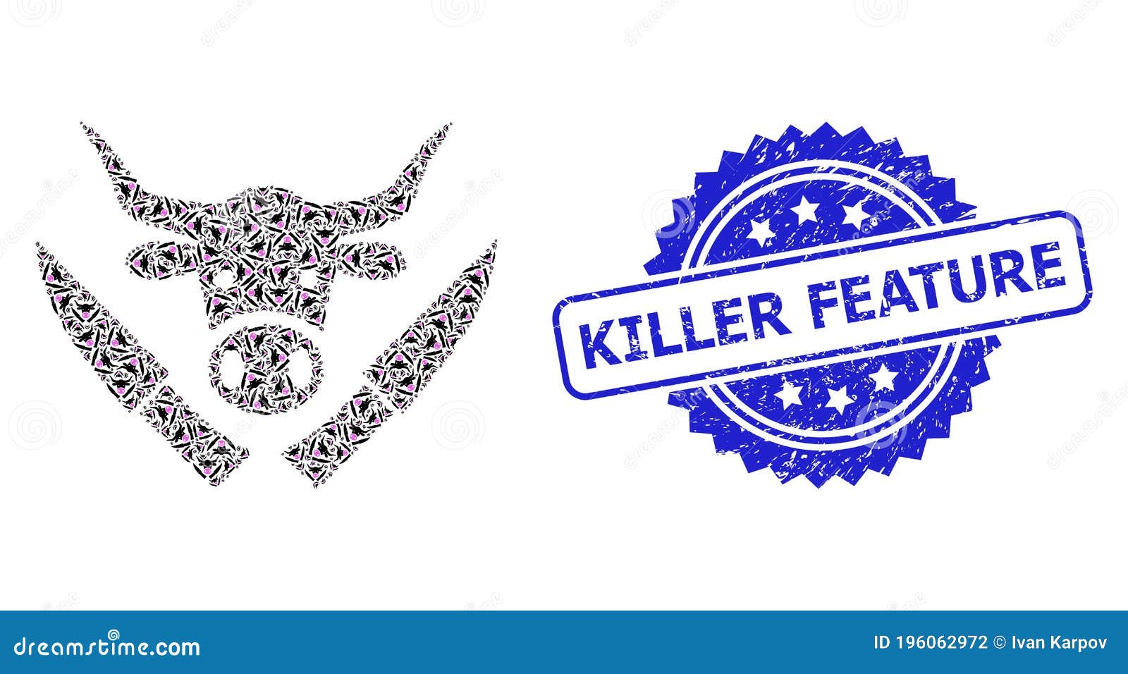 Rubber Killer Feature Watermark and Recursion Butchery Knives Icon ...